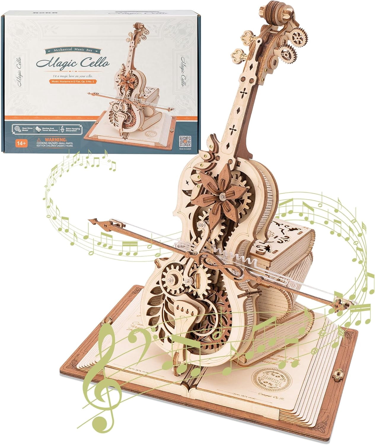 AMK63 Magic Cello Adults 3D Puzzles -3D Wooden Puzzles for Adults ...