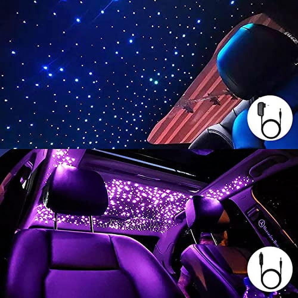 AMKI 16W Fiber Optic Lights,Starlight Headliner Light Kit APP/Remote ...