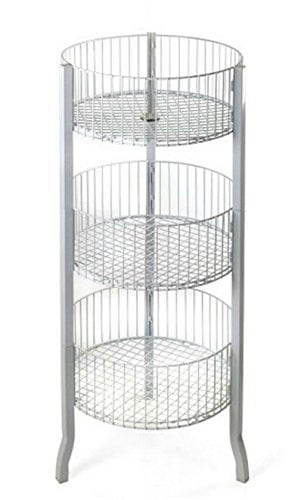 AMKO 3332B 3-Tier Bin – Floor Standing Fixture for Household Needs ...