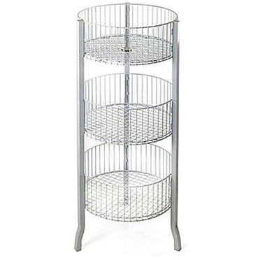 Rack'Em 9185-W Mount Anywhere White Wire Basket 18"x12"x6" with Label ...