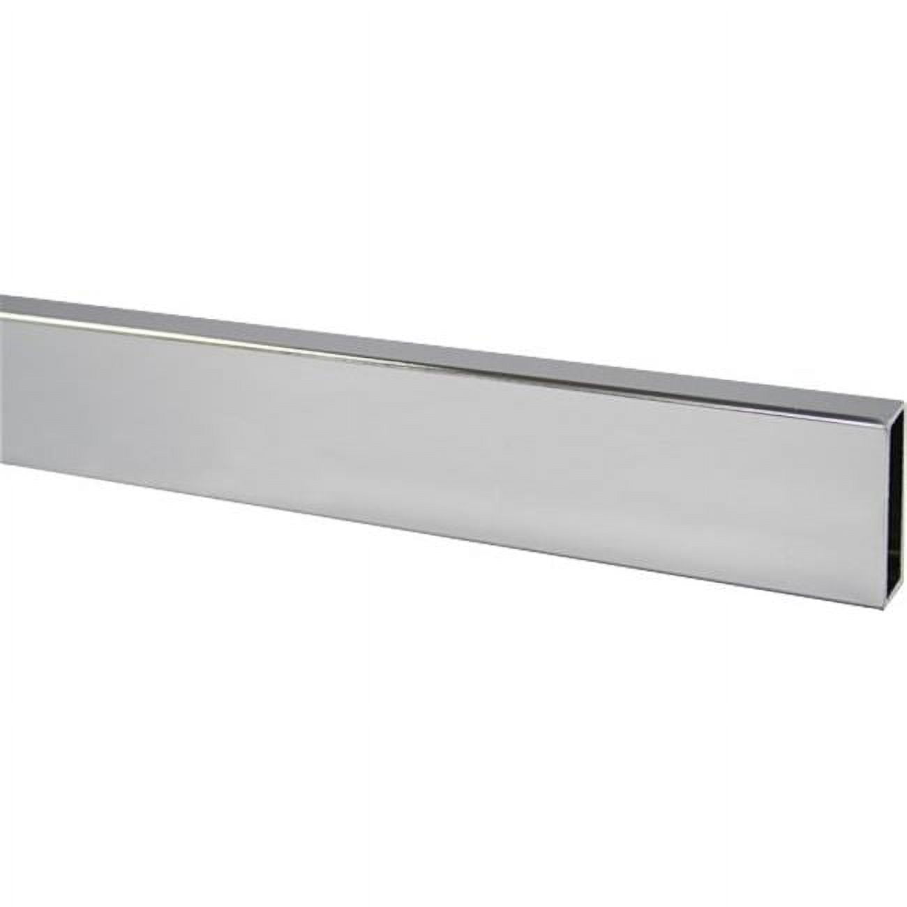 AMKO 4 ft. Hangrail Rectangular Tubing - Chrome - 4' & 0.5in. x 1.5in ...