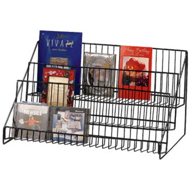 AMKO CTSHF3 3 Tier Countertop Multi-Purpose Shelf Display, Black ...