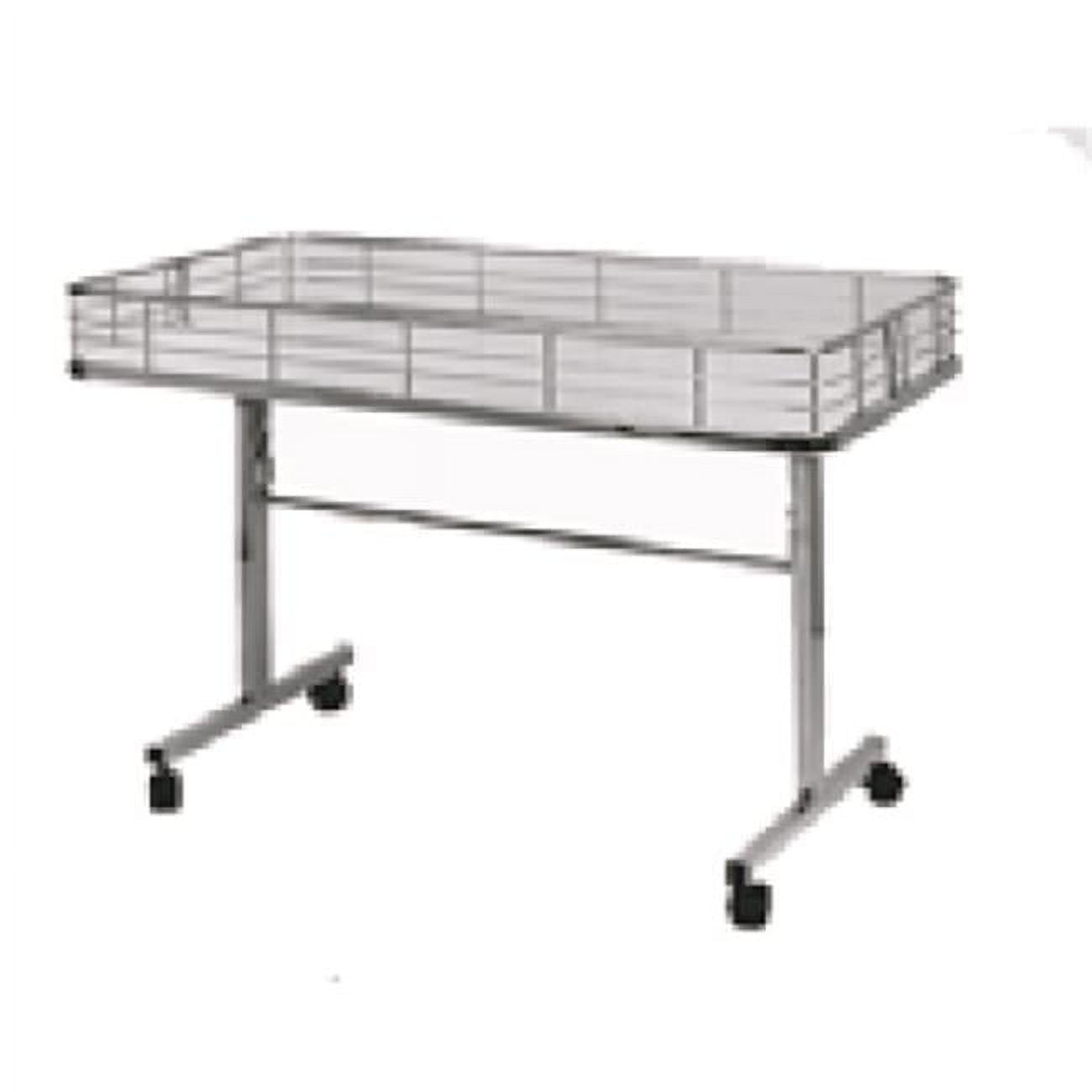 AMKO DT48-WTE 48 in. Folding Dump Table with Casters - Walmart.com