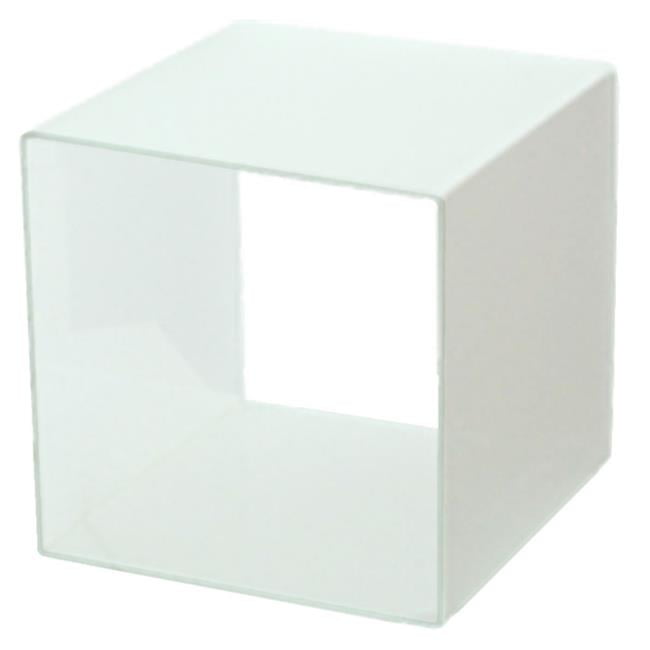 AMKO FC4W-12 12 in. Frosted 4 Sided Cube, White - Walmart.com