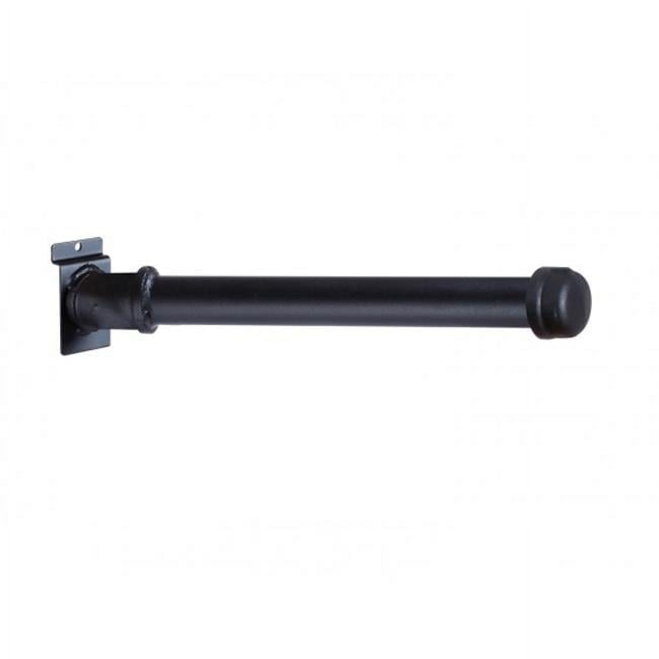 AMKO PL-SW12 12 in. Pipe Line Faceout for Slatwall, Matte Black ...