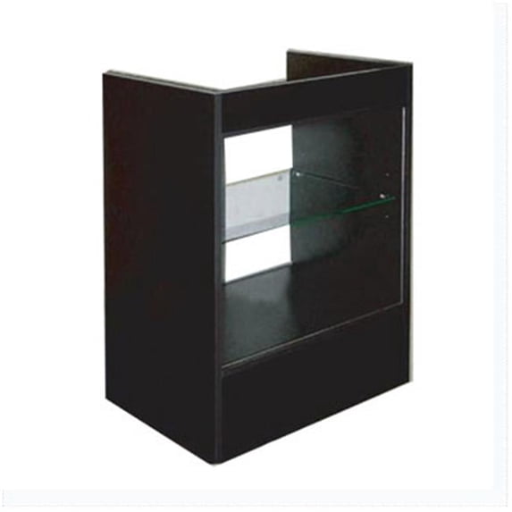AMKO SCRGB Cash Register Stand with Glass, Black - Walmart.com