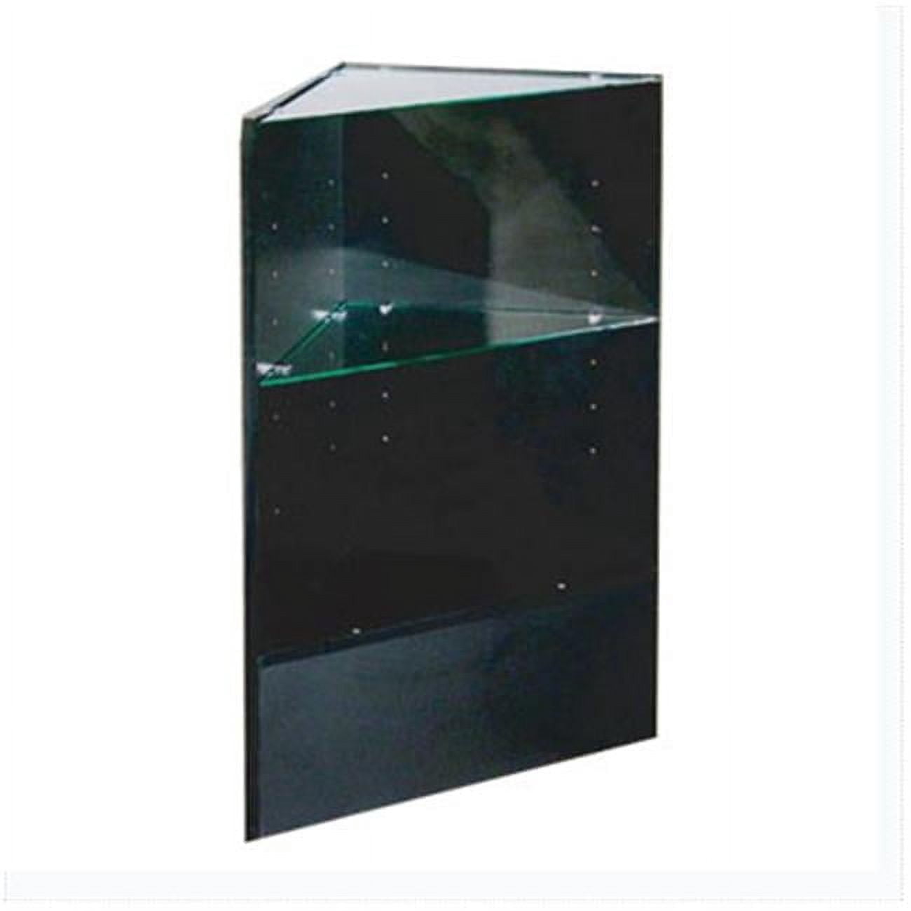 AMKO SCTCB Triangle Corner with Glass Shelf, Black - Walmart.com