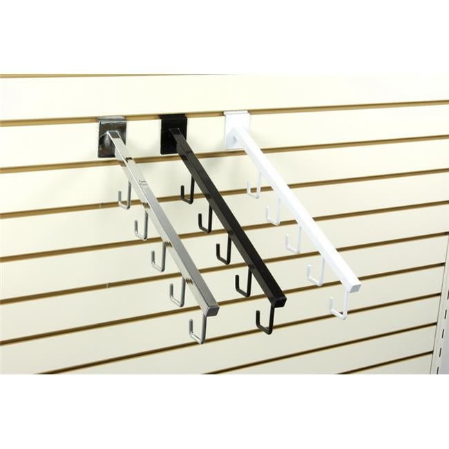 AMKO SPW-5H 5-Hook Square Waterfall for Slatwall, White - Walmart.com