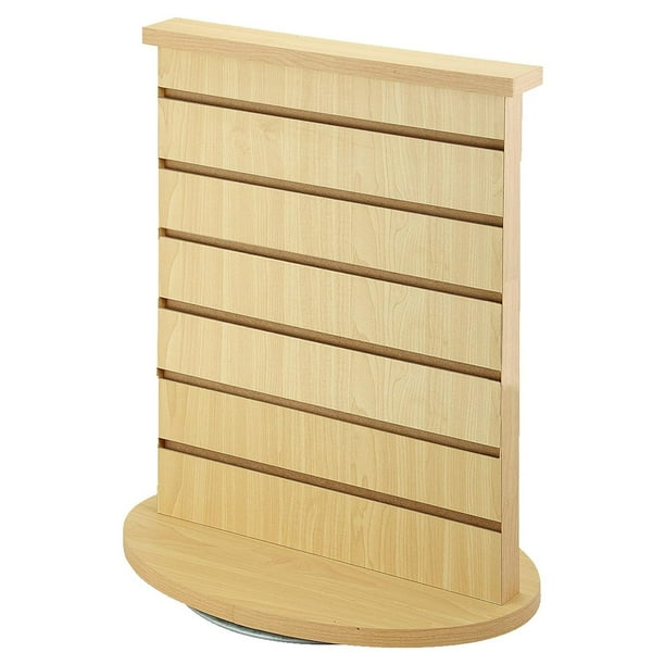 AMKO WD2CT Slatwall Merchandiser, Rotating Countertop Display ...