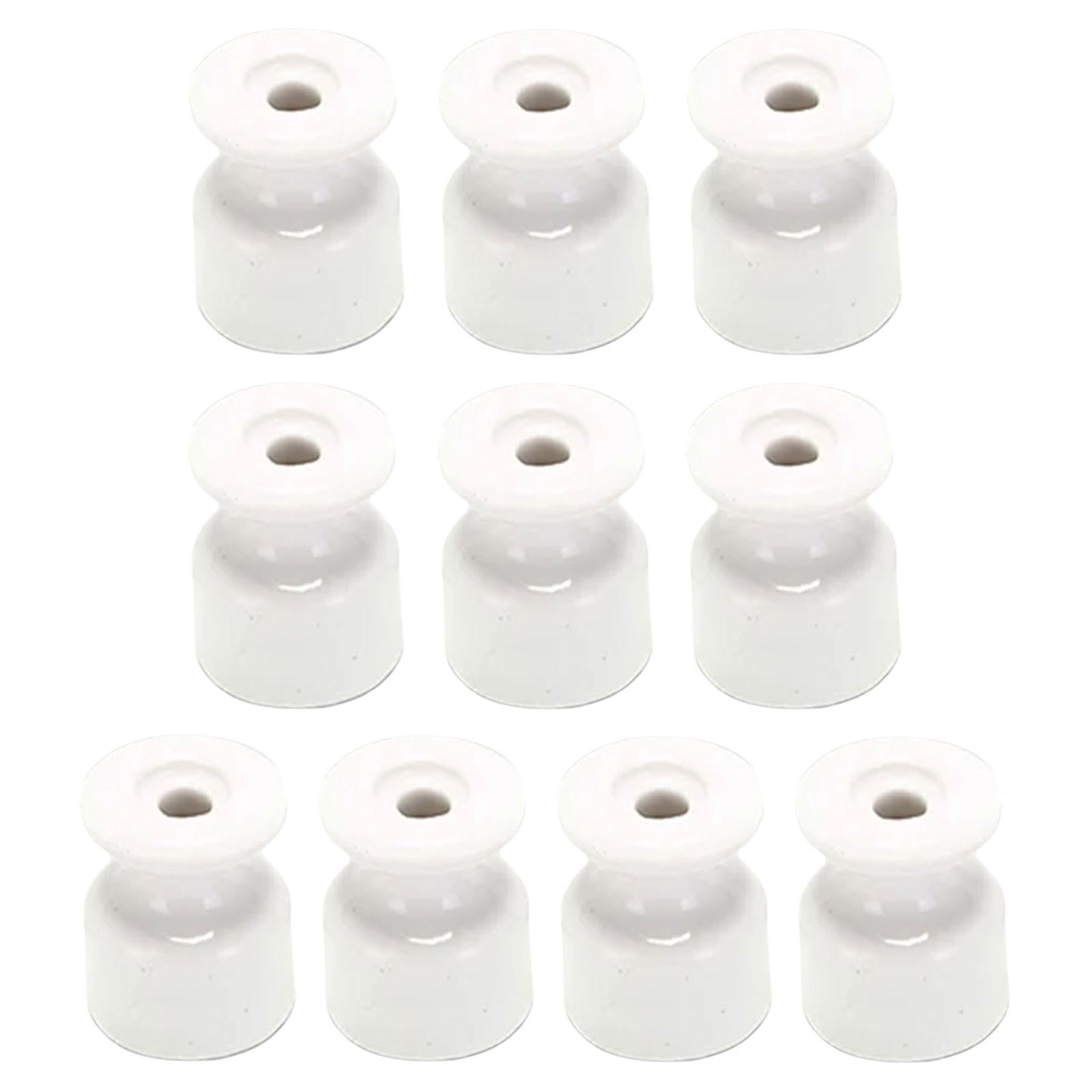 AMLESO 10 Pieces Porcelain Insulators Electrical Accessories Easy to ...