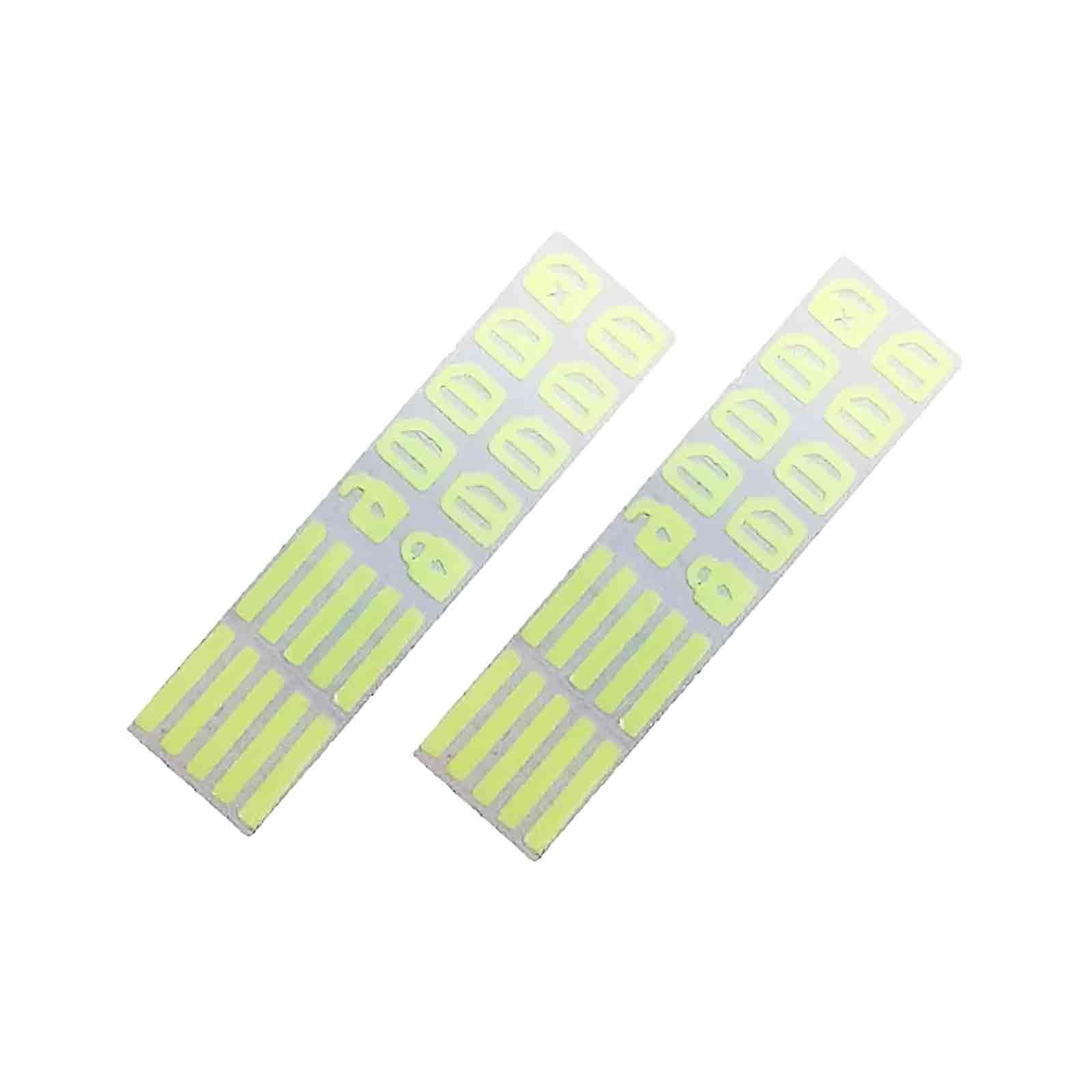 AMLESO 2 Pieces Car Window Control Switch Luminous Stickers Car Night ...