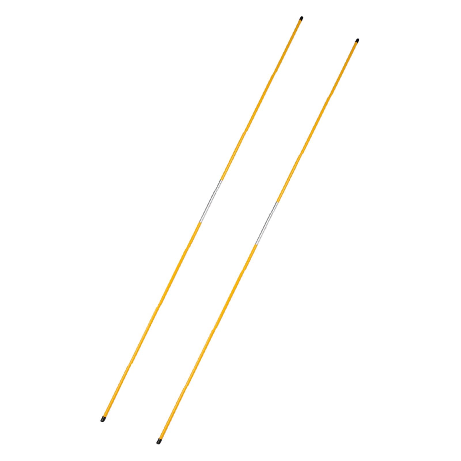 AMLESO 2 Pieces Golf Alignment Stick Training Equipment 122cm Aiming ...