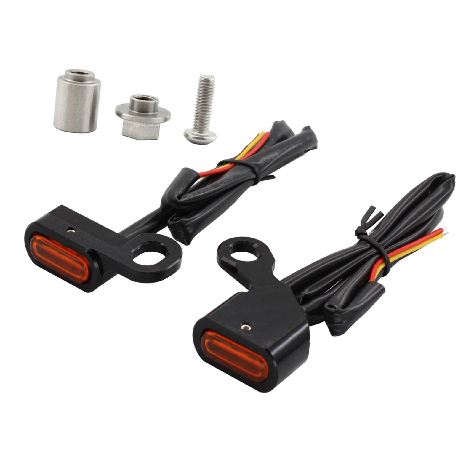 AMLESO 2 Pieces LED Side Turn Light Motorcycle Side Marker Lamp ...