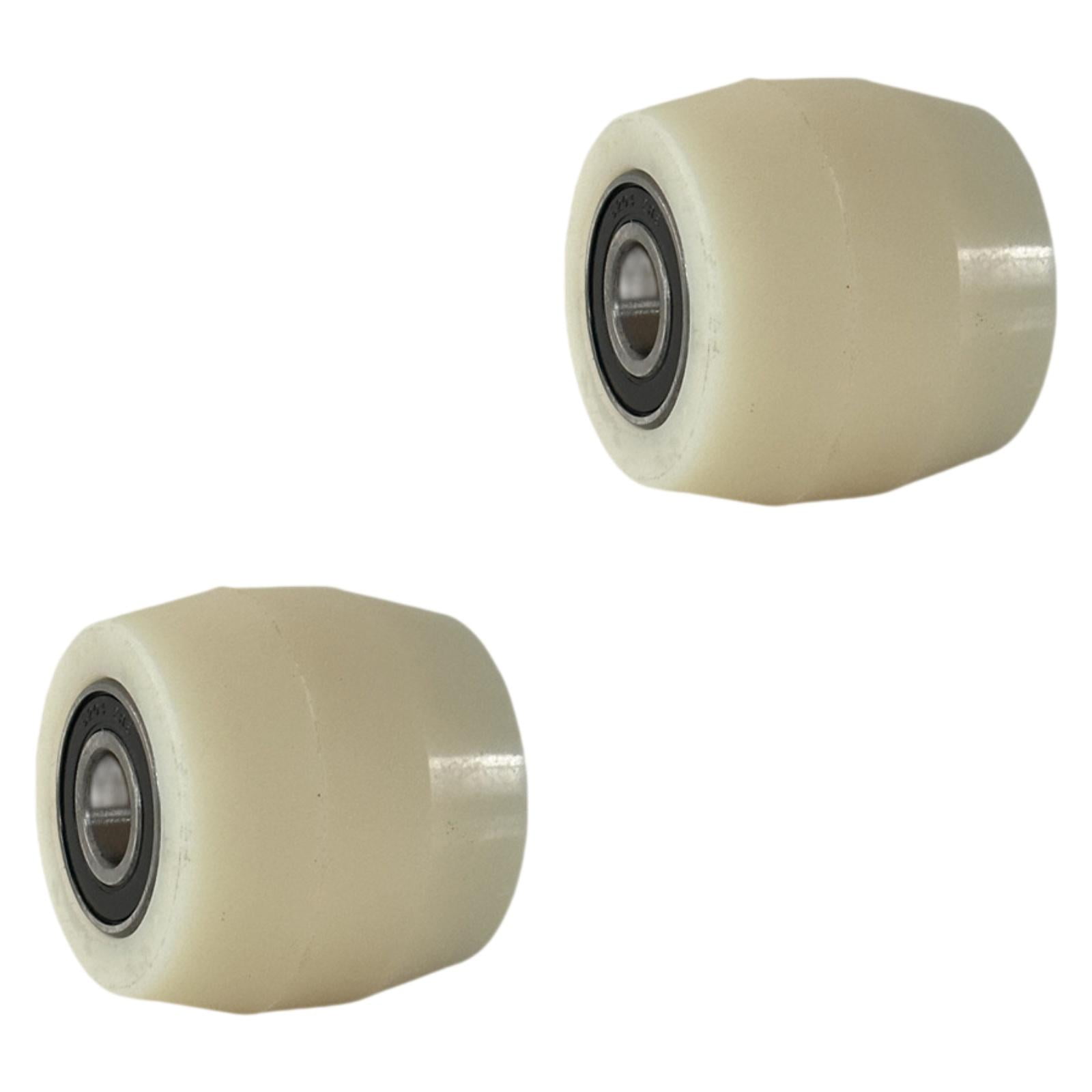 AMLESO 2 Pieces Roller Wheel with Bearings Pallet Truck Wheels for ...