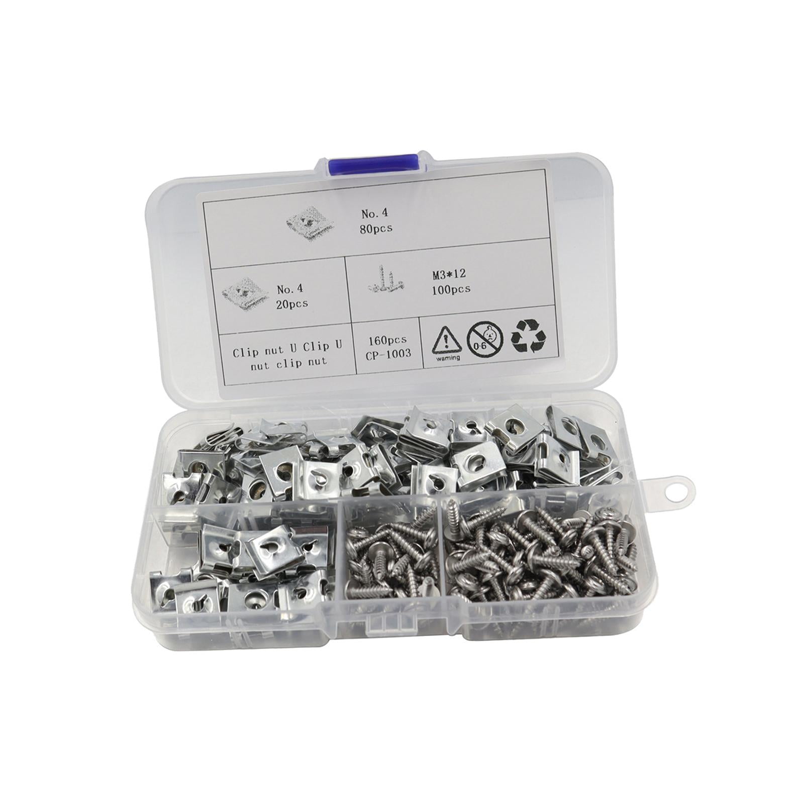 AMLESO 200 Pieces Car with Type Car Fastener Clips Saving Time ...