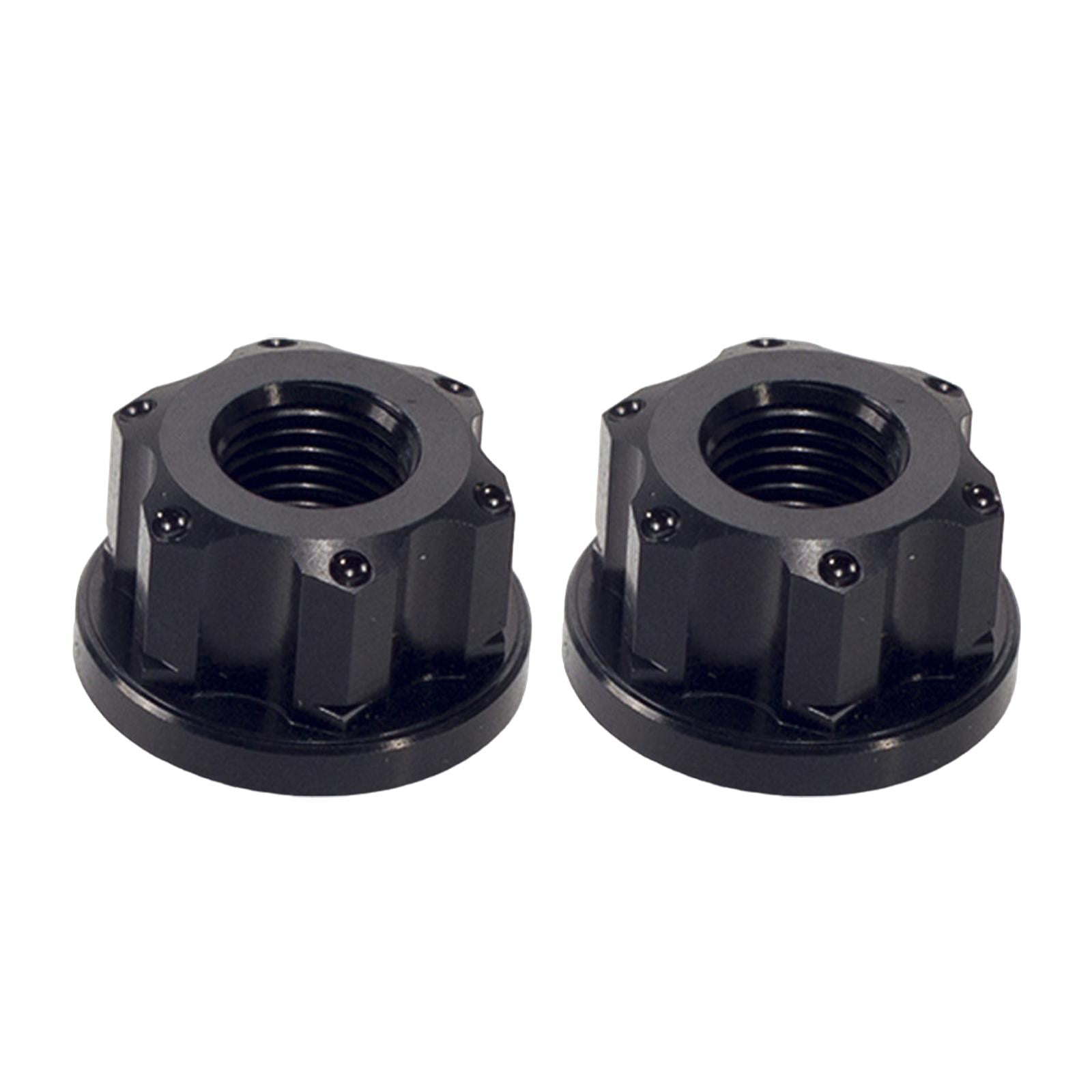 AMLESO 2x Bike Wheel Hub Axle Nuts Front Axle Nut 7075 Aluminum Alloy ...