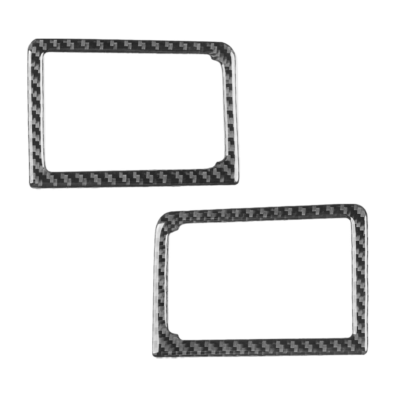 AMLESO 2x Car Air Vent Frame Sticker Carbon Fiber Decorative Auto ...
