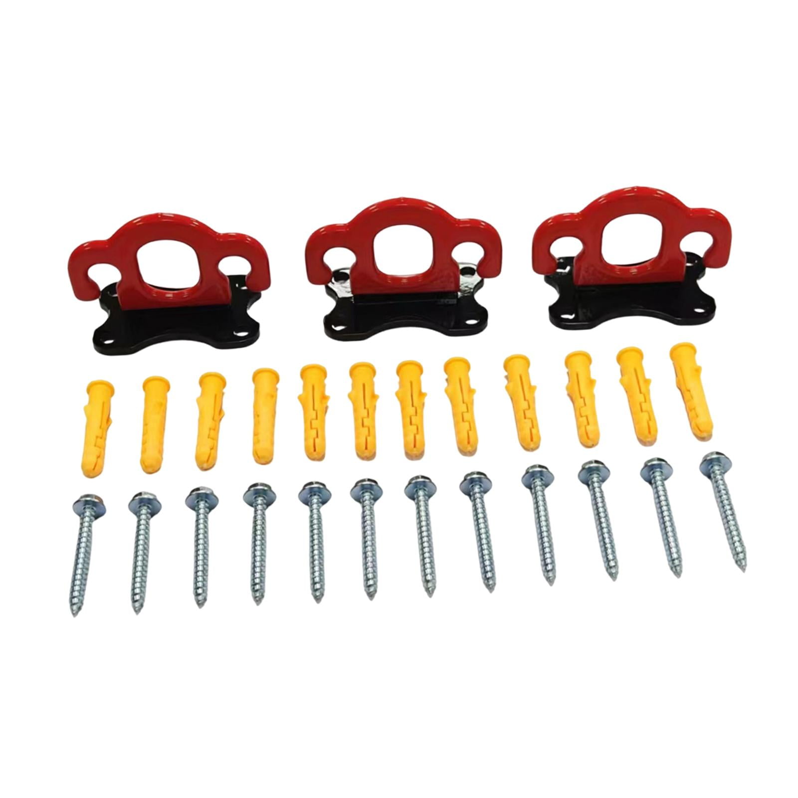 AMLESO 3 Pieces Wall Mount Workout Anchors, Gym Exercise Anchors, Iron ...