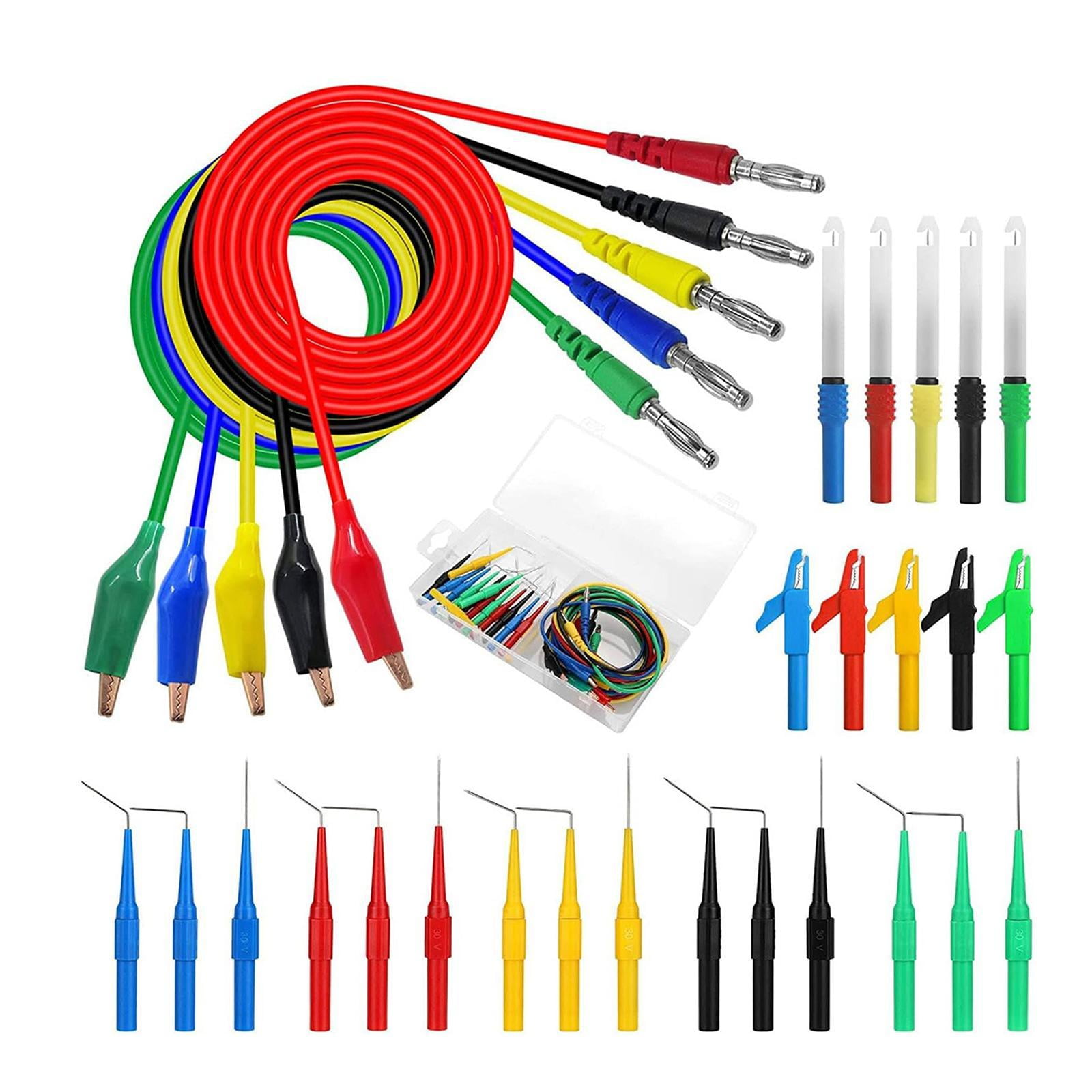 AMLESO 31 Pieces Automotive Test Wires Set Banana Plug to Copper ...