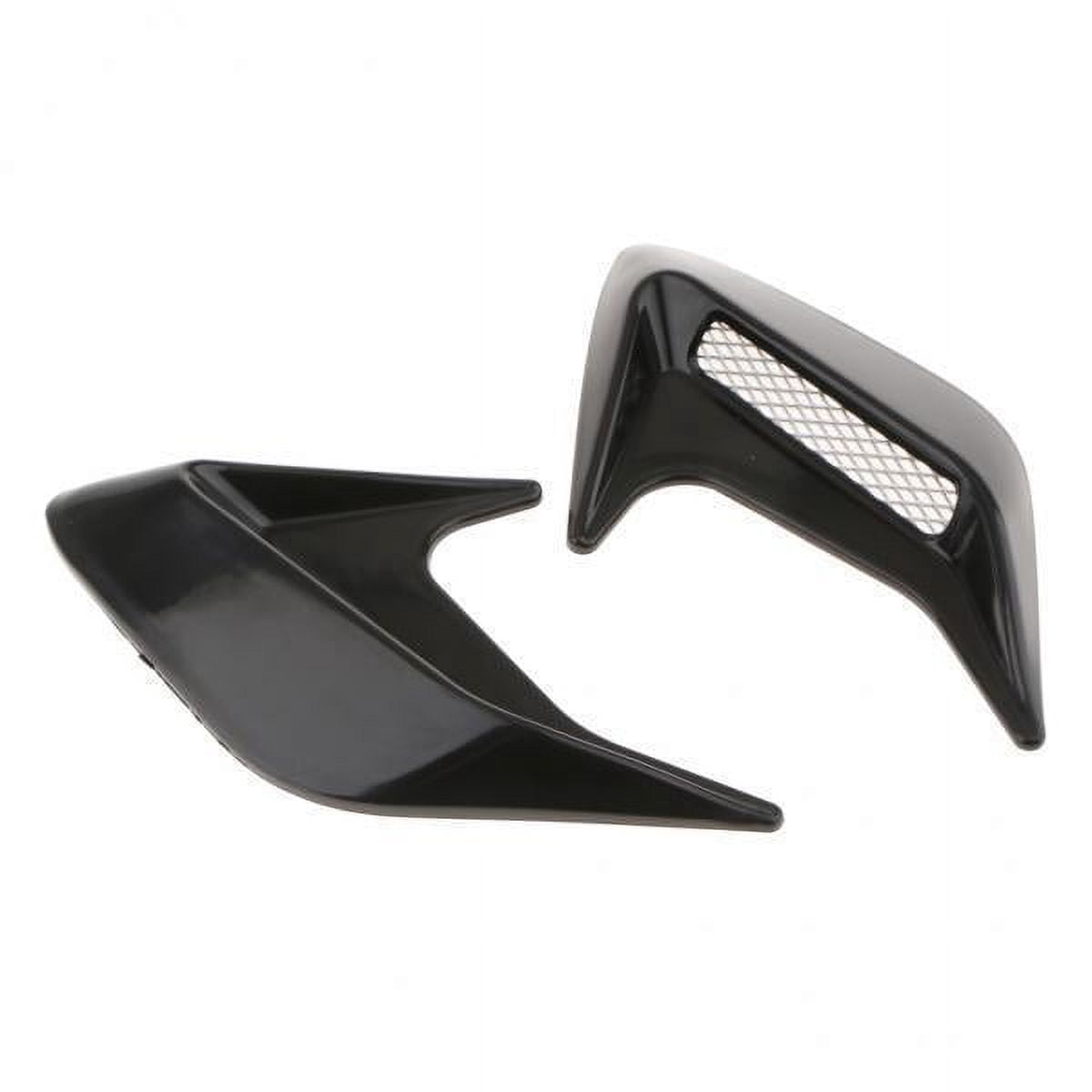 AMLESO 3x3D Gill Simulation Air Intake Vent Side Sticker Black ...