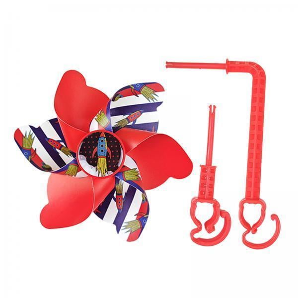 AMLESO 3xBike Handlebar Pinwheel for Kids Colorful for Pushchair ...