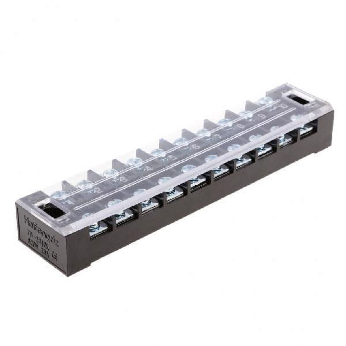 AMLESO 4x10 Pole Barrier Terminal Block Strip Connector Power ...