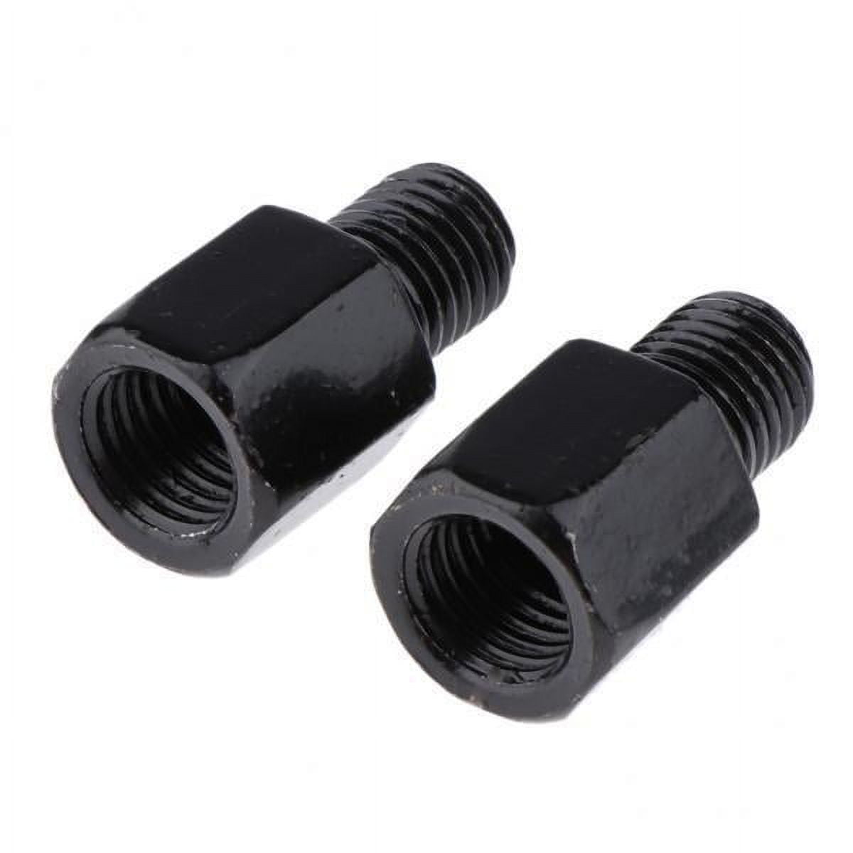 AMLESO 4xScooter Motorcycle Side Mirror LH 10mm - RH 10mm Adapter Black ...