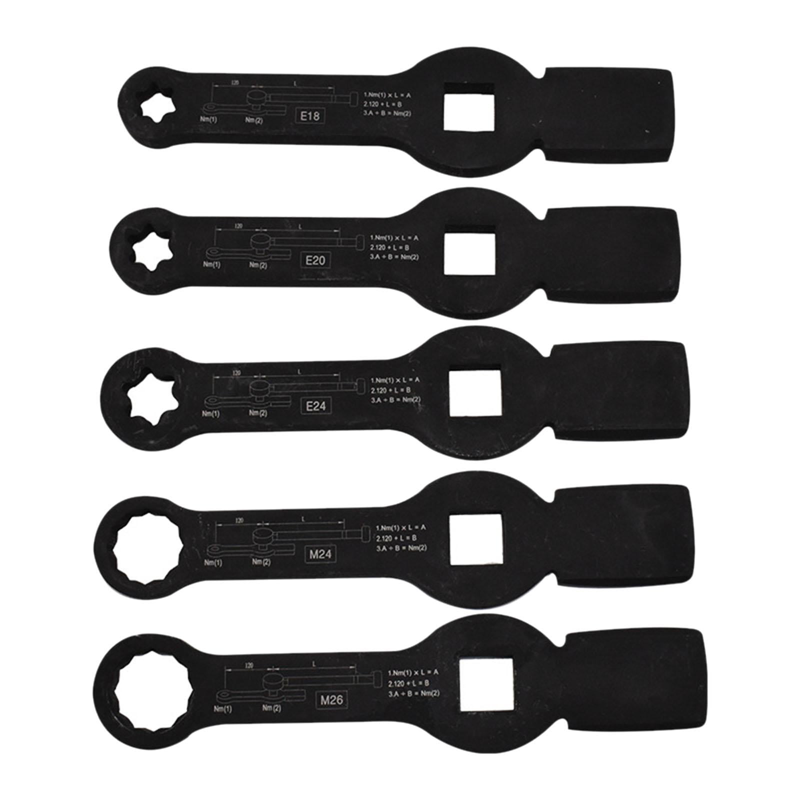 AMLESO 5 Pieces Generic Axle Nut Wrenches, Easy to Use, Convenient Axle ...