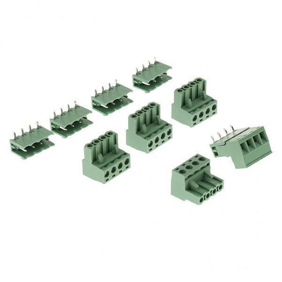 AMLESO 5x5Pcs 2EDG 5.08 4P 4PIN Right Angle Terminal Connector 5.08mm ...