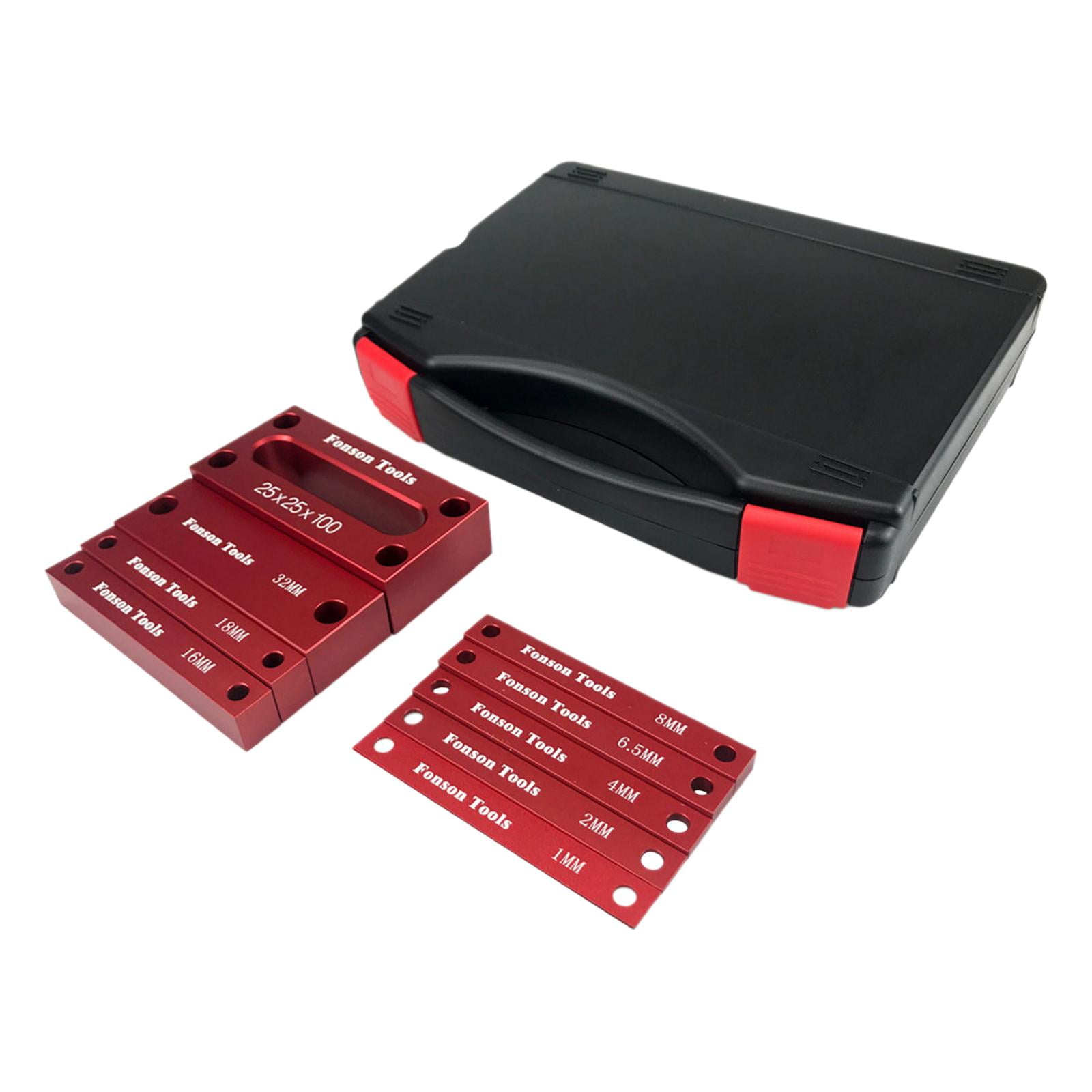 AMLESO 9 Pieces Height Gauge Blocks Metric inch Woodworking Setup ...