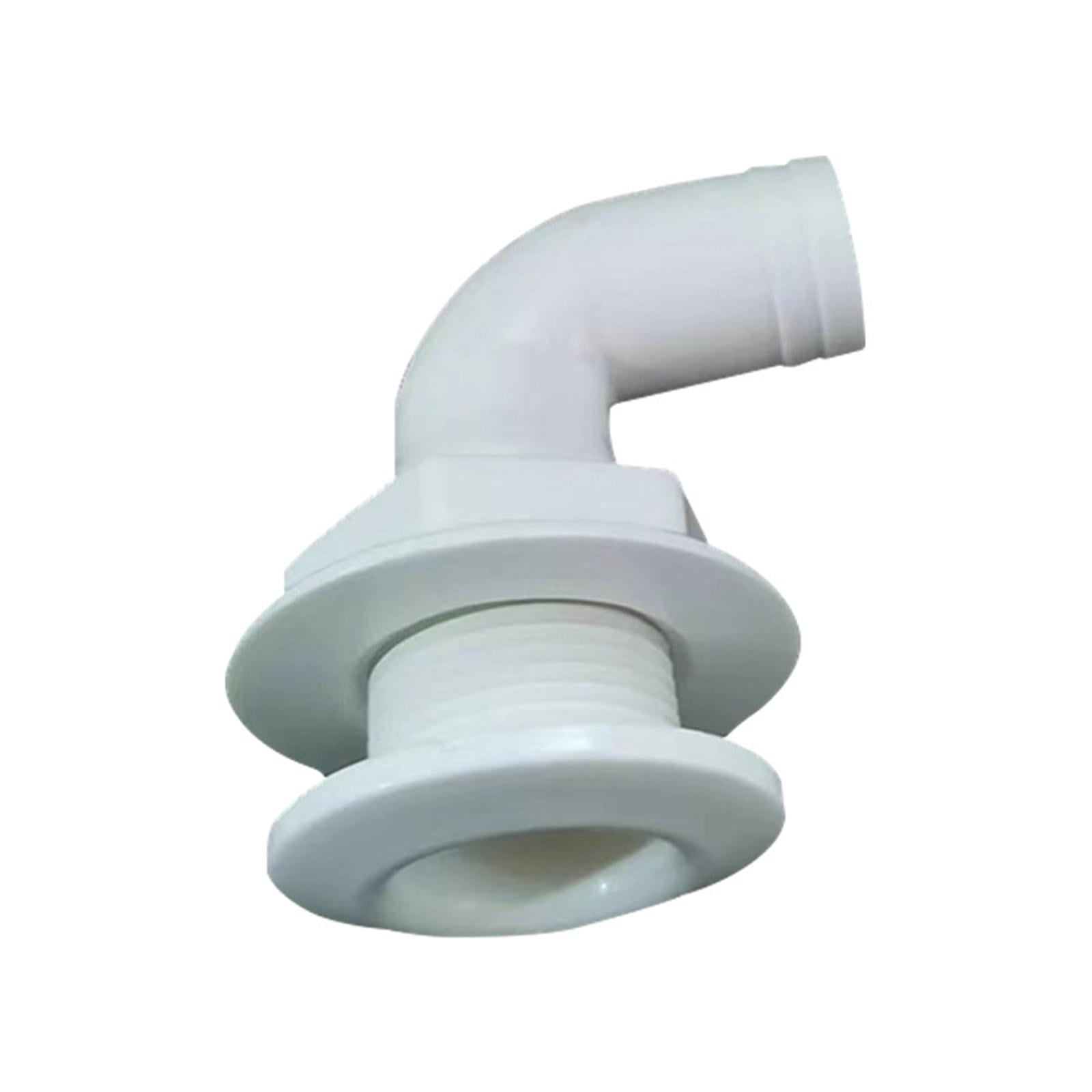 AMLESO 90 Degree thru Hull Fitting Boat Plumbing Fittings Deck Drain,PP ...
