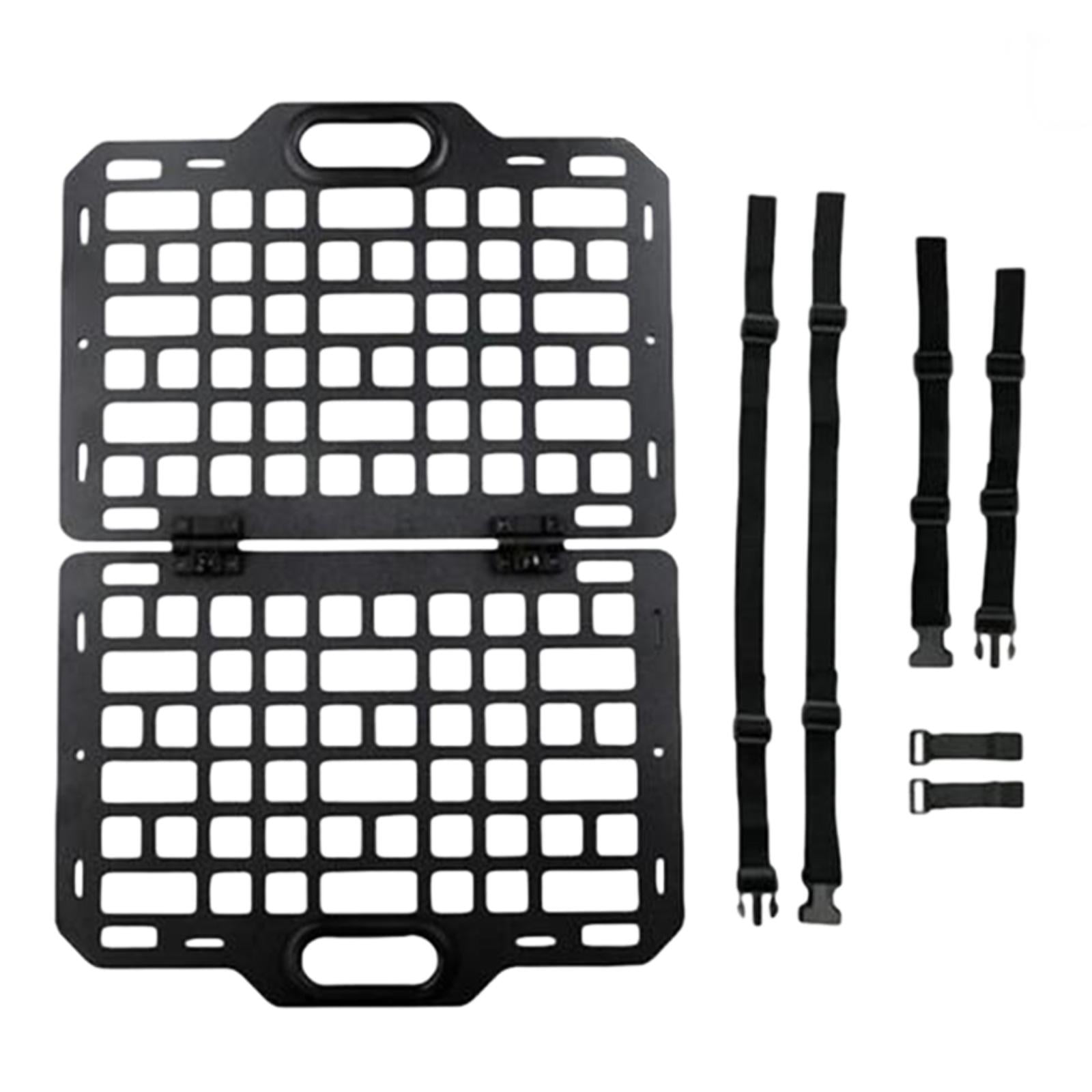 AMLESO Auto Seat Back Organizer Modular Storage Molle Panel Car ...