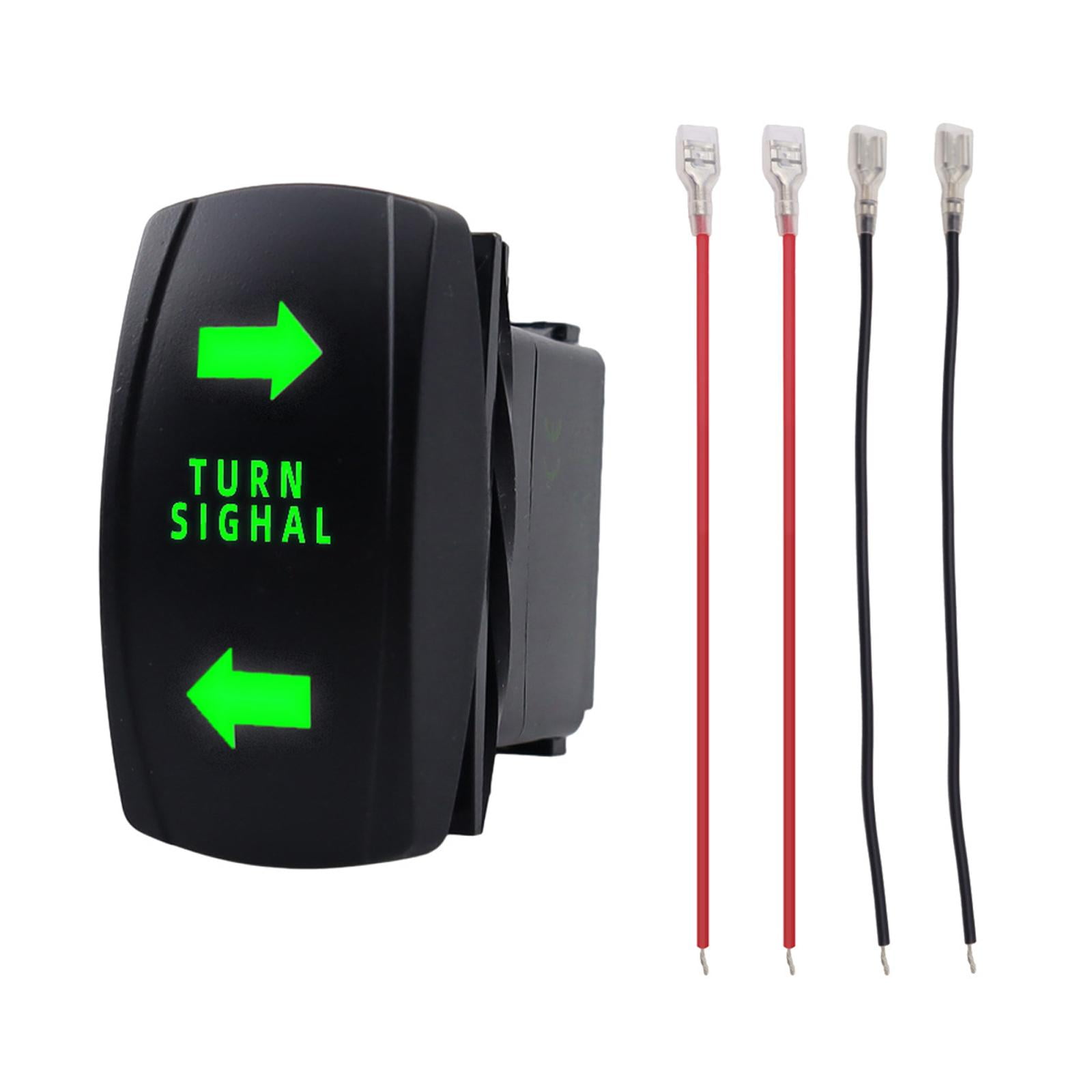 AMLESO Automotive Rocker Switch Turn Switch, 4 Pin, LED on Off ,Plug ...