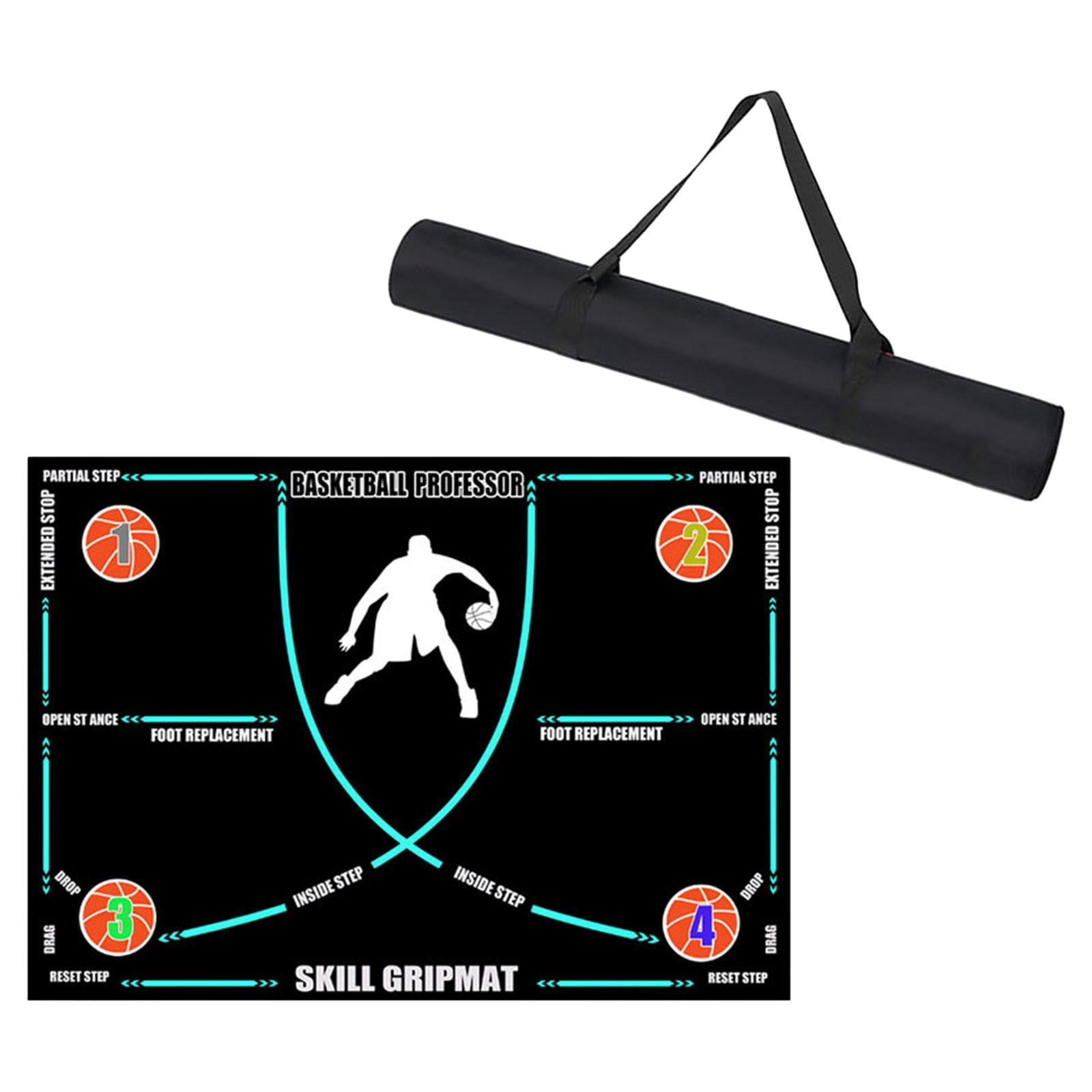 AMLESO Basketball Footwork Mat Basketball Dribbling Mat Nonslip ...