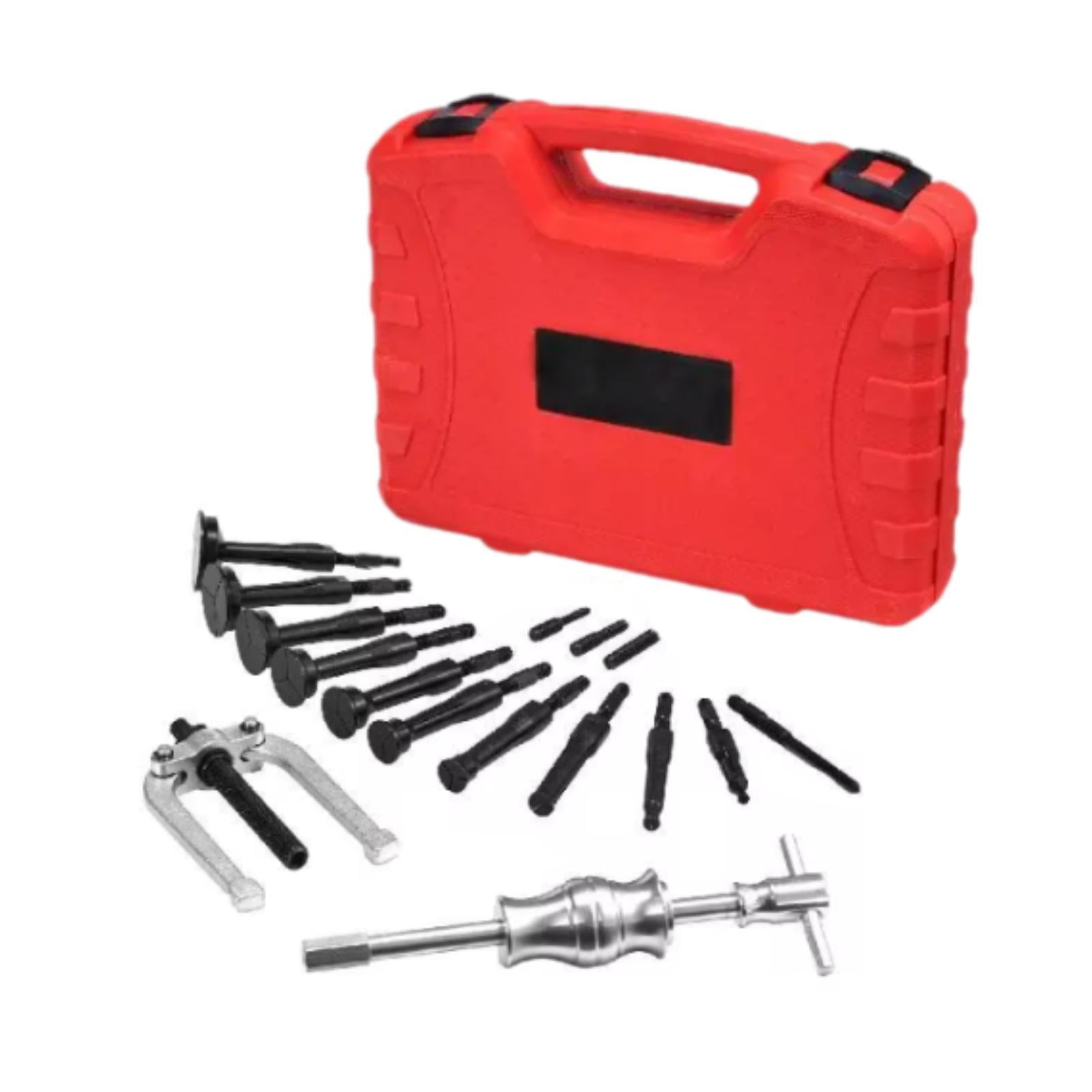 AMLESO Bearing Puller Tool Set Metal 16 Pieces Hole Remover, Hole ...