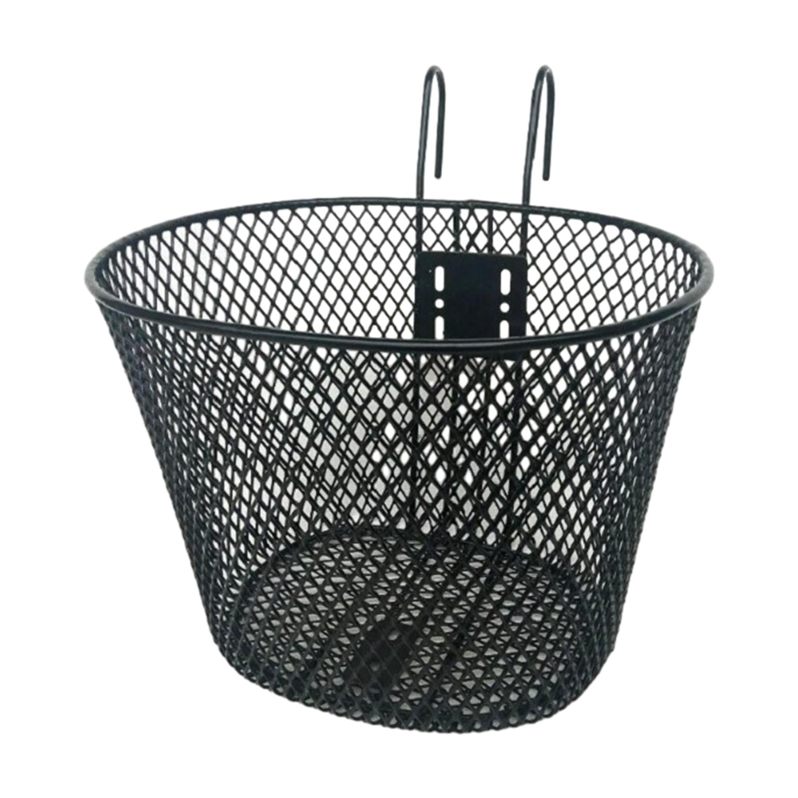AMLESO Bike Basket Front Handlebar Storage Basket Metal Durable Dogs ...