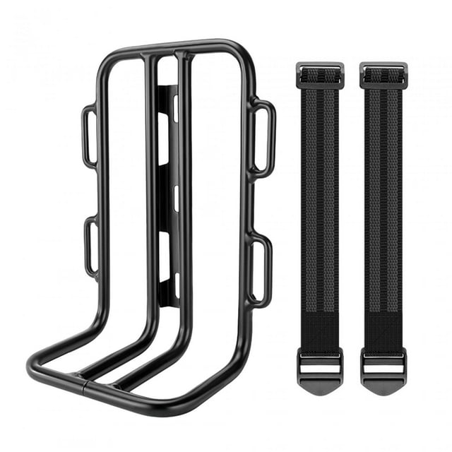 AMLESO Bike Front Rack Carrier, Cargo Pannier Bike Fork Mount Equipment ...