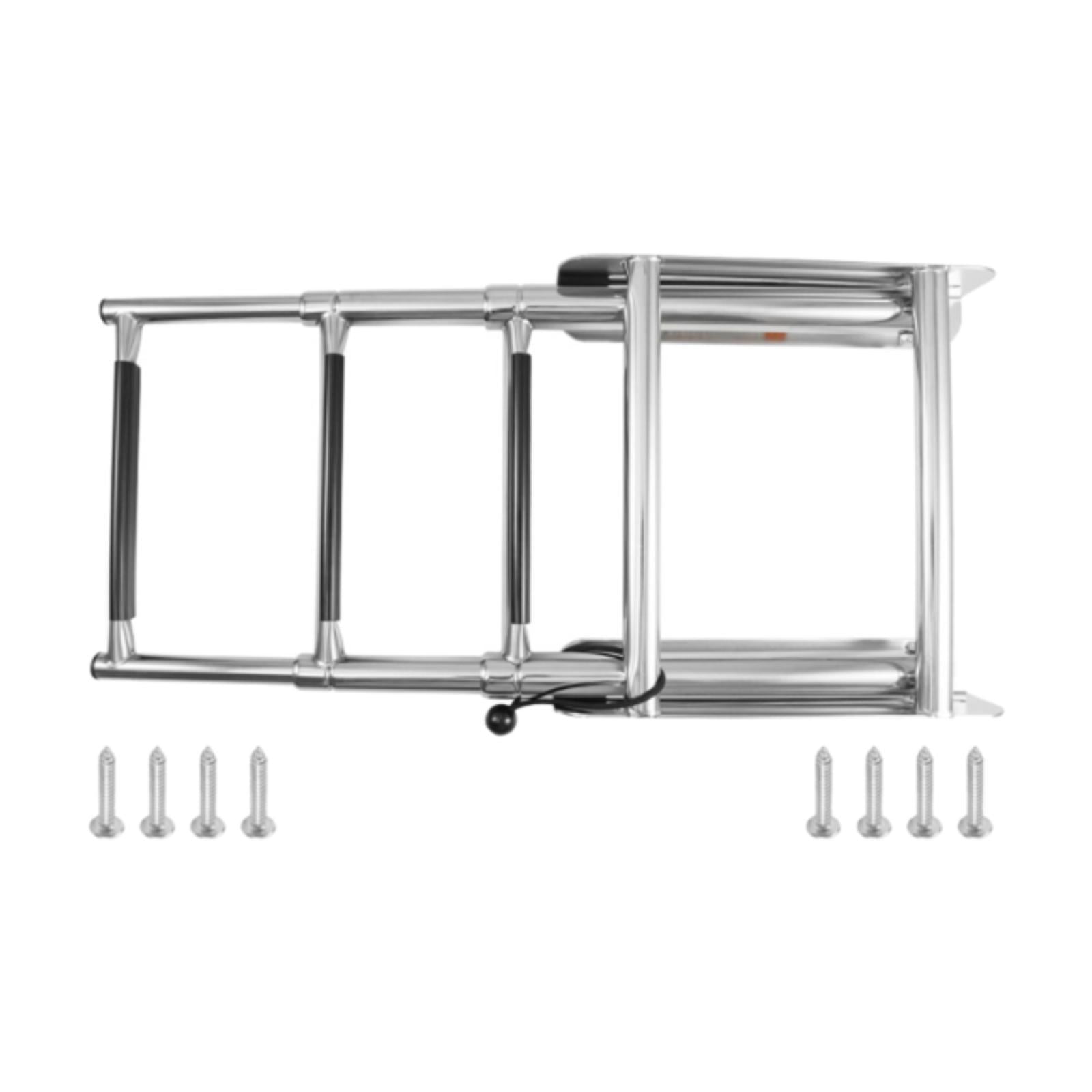 AMLESO Boat Ladder, Stainless Steel Telescopic Pontoon Boat Ladder ...