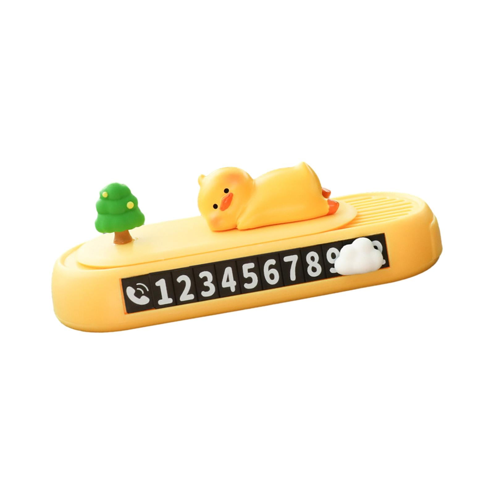 AMLESO Car Temporary Parking Card Car Interior Accessories Cute Hidden ...