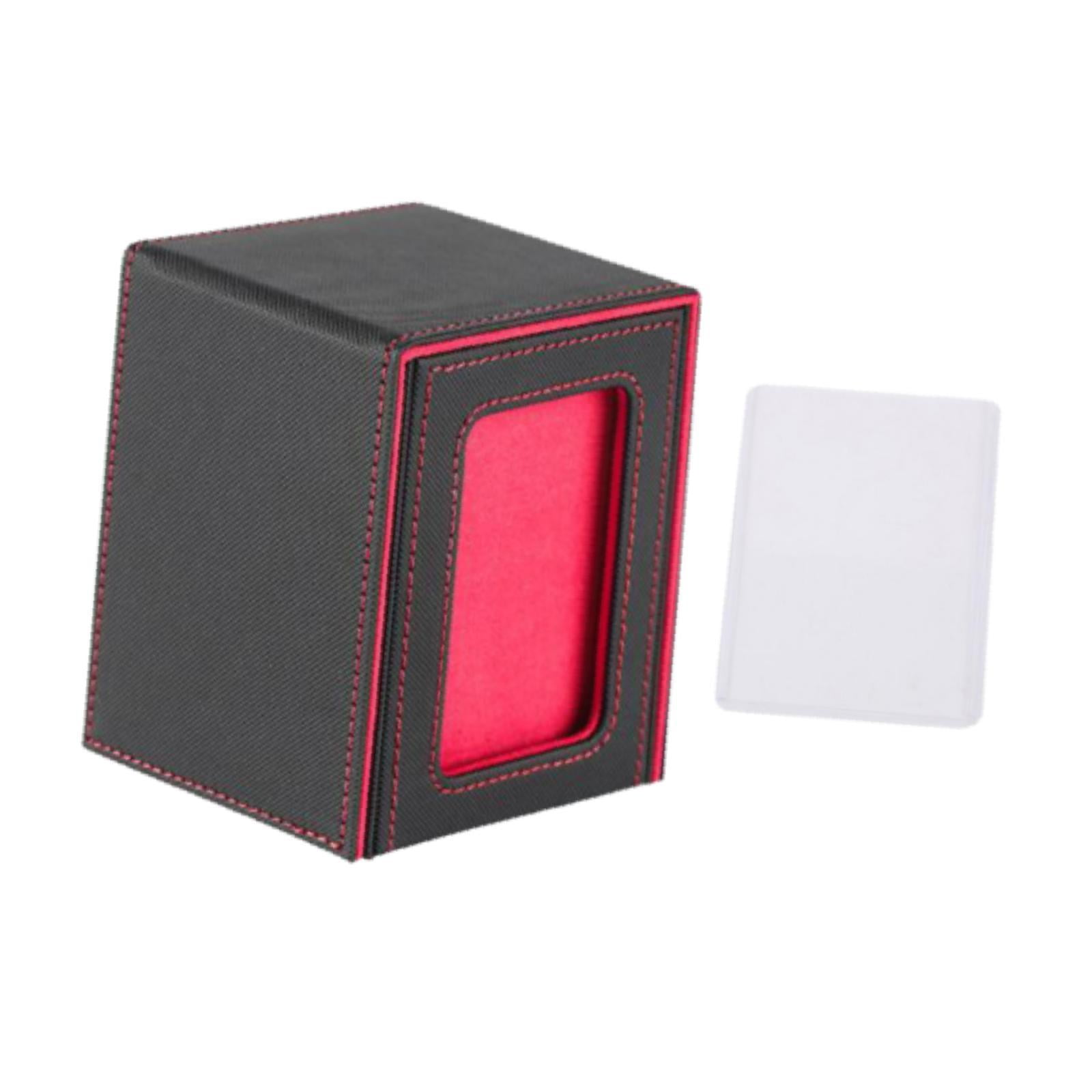 AMLESO Card Deck Box Card Deck Storage Box, Transparent Window Album ...