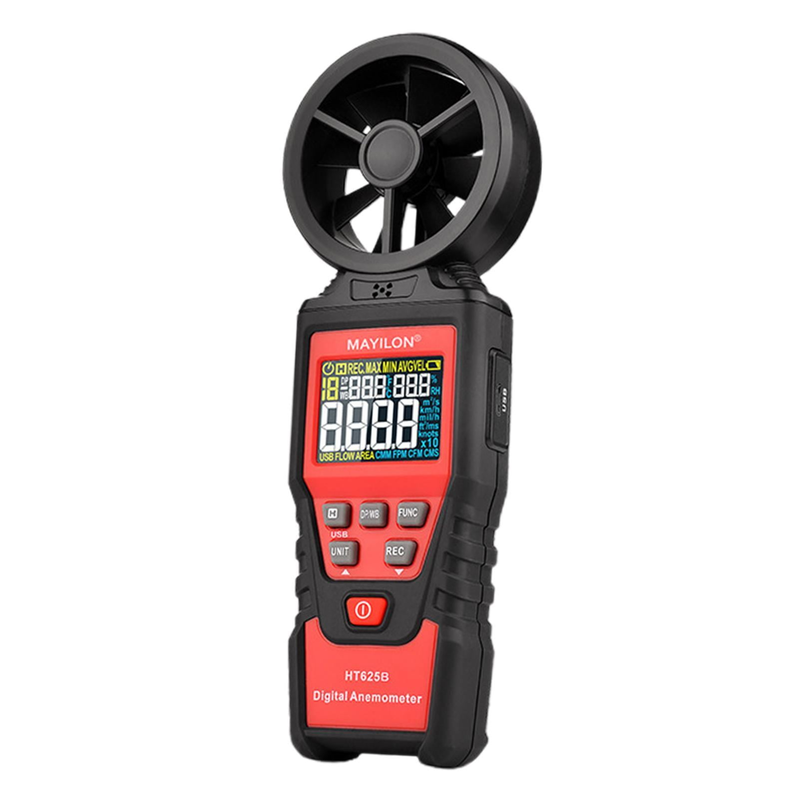 AMLESO Digital Anemometer Handheld Wind Speed Meter Gauge ...