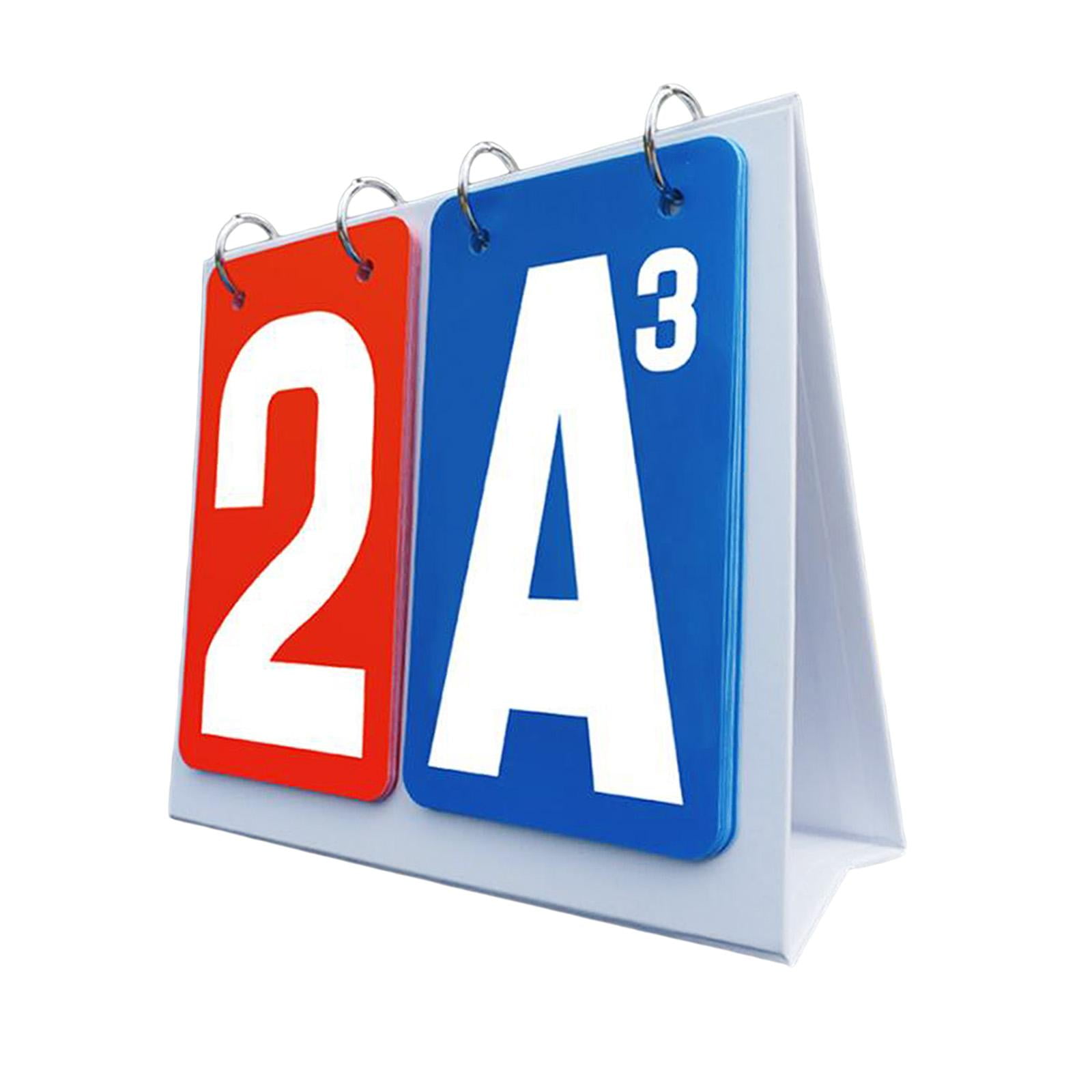 AMLESO Flip Number Score Board Score Manual Score Cards Score Keeper ...