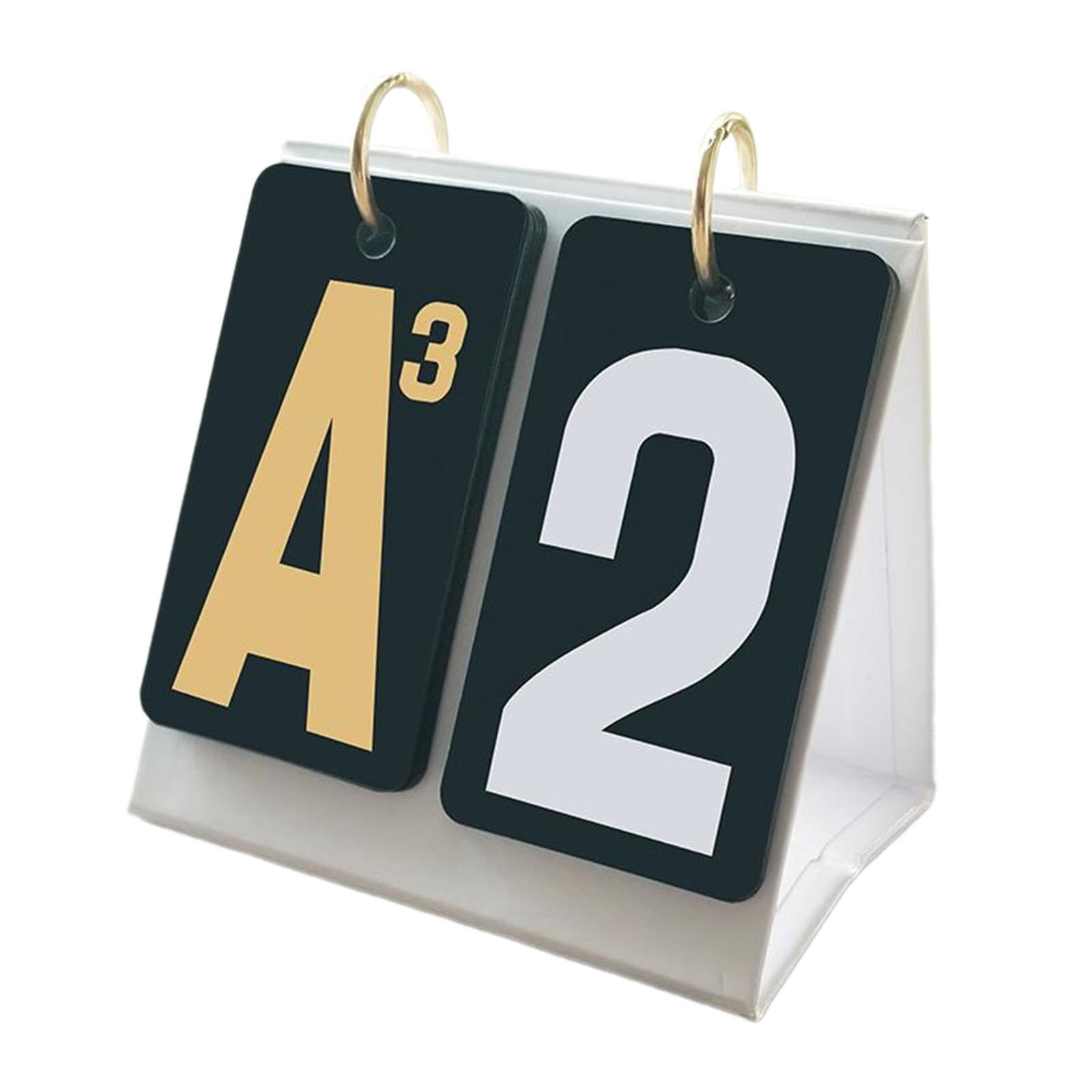 AMLESO Flip Scoreboard Score Counter for Card Game Manual Score Flip ...