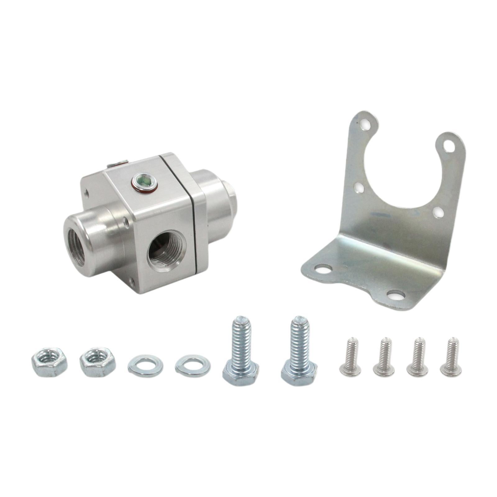 AMLESO Fuel Pressure Regulator Accessory 2 Ports Adjustable Fuel System ...