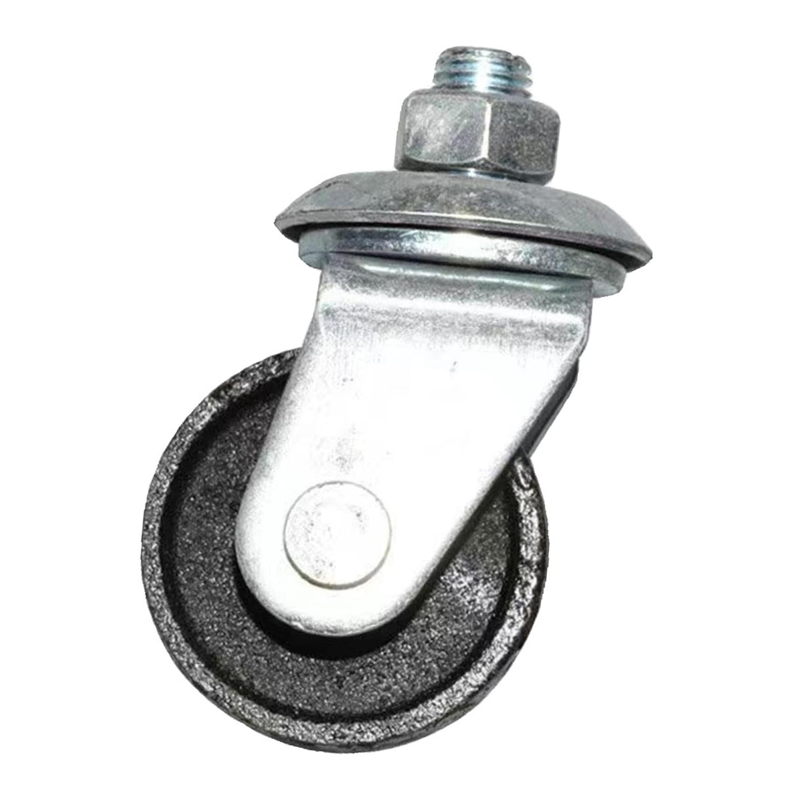 AMLESO Generic Floor Jack Casters 16mm Stem Replacement Trailer Caster Wheel Metal Horizontal ...