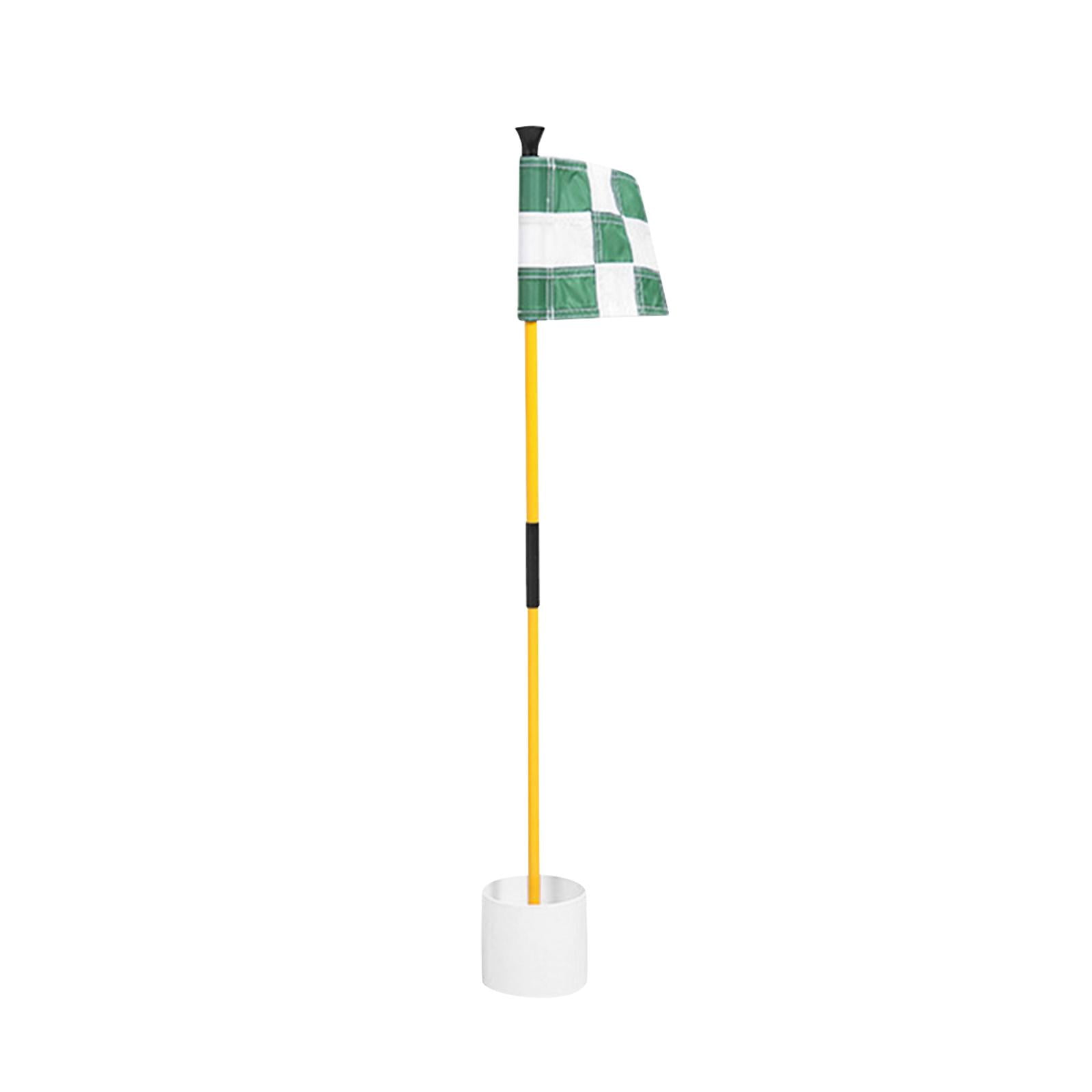 AMLESO Golf Putting Green Flag and Hole Cup Practice Putting Fiberglass ...