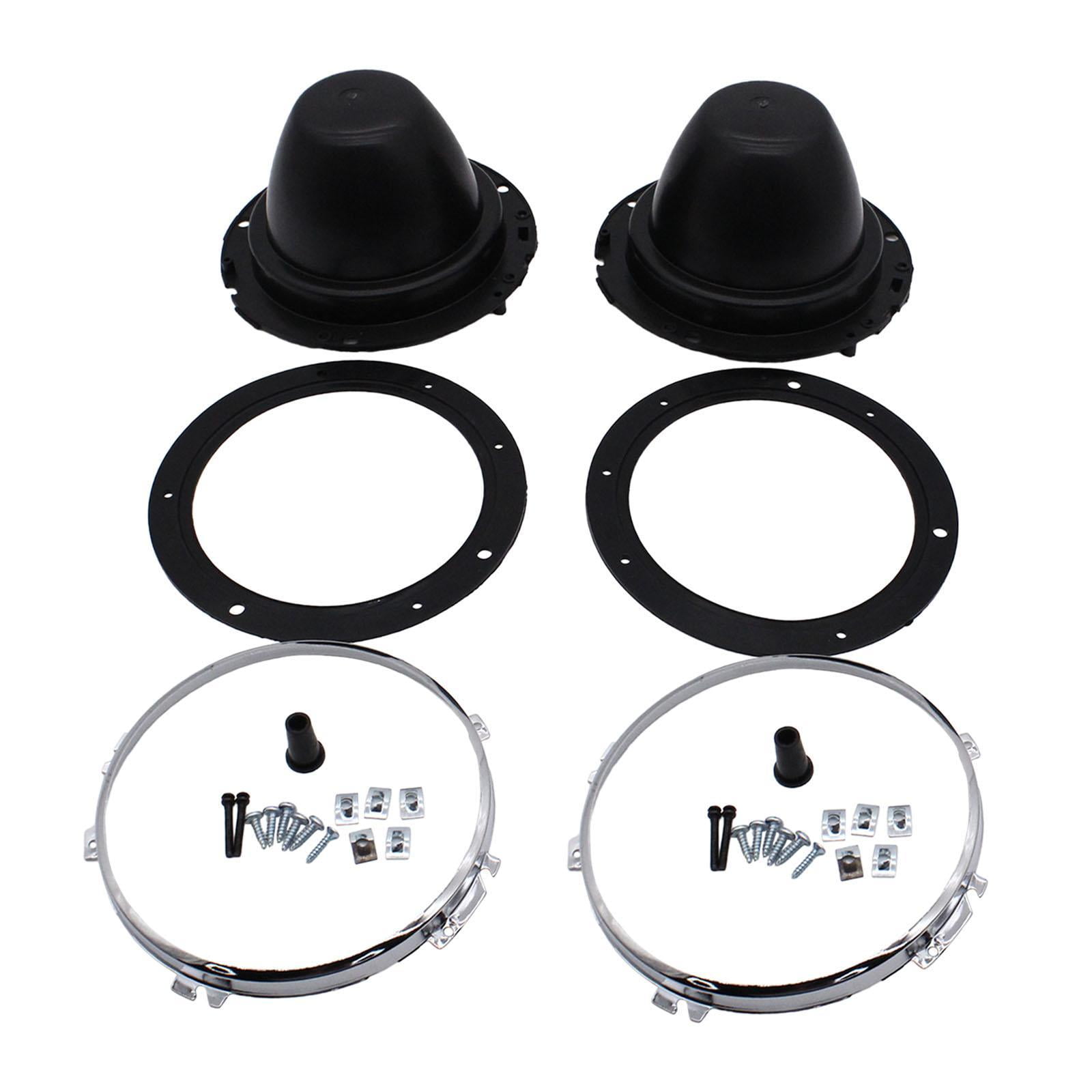 AMLESO Headlight Back Bowl Buckets with Fixings, Retaining Rings ...