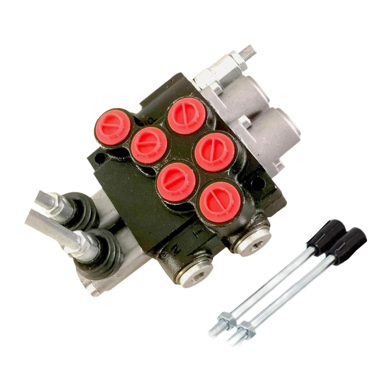 AMLESO Hydraulic Control Valve, Adjustable Relief Lever Handle, Spring ...