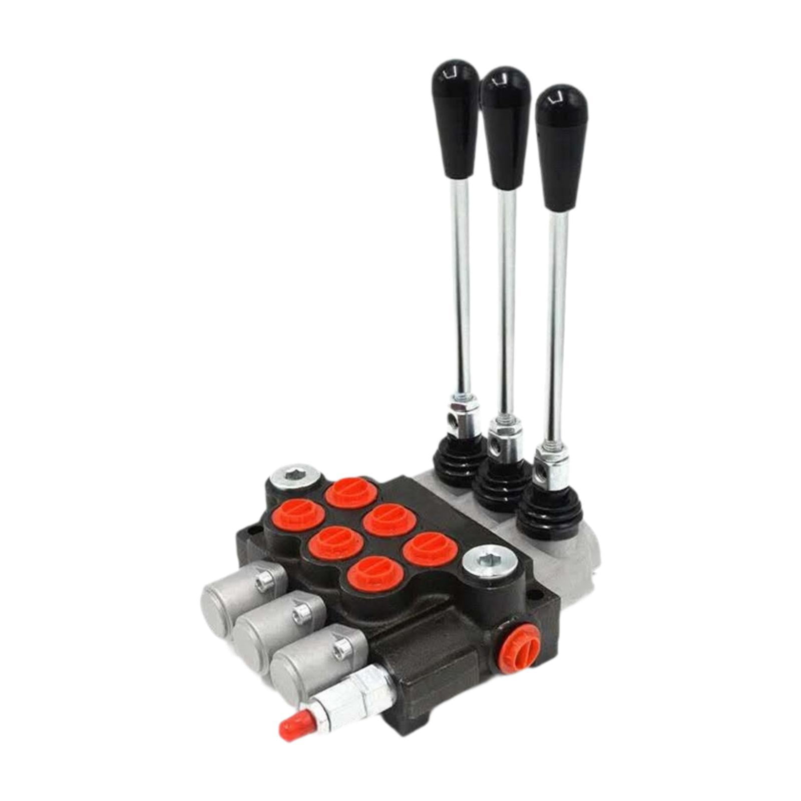 AMLESO Hydraulic Control Valve, Adjustable Relief Lever Handle, Spring ...