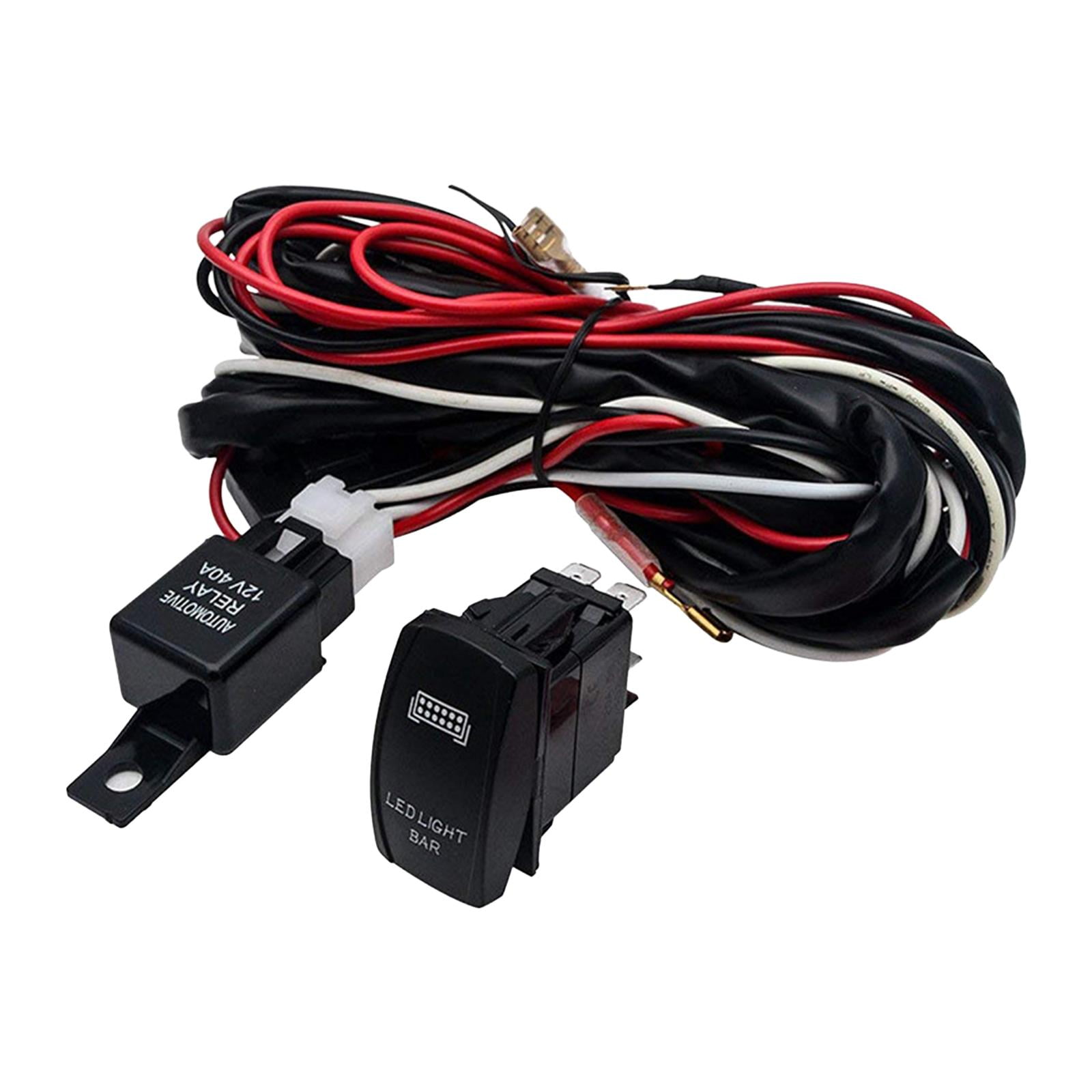 AMLESO LED Work Wiring Harness, 40A, Relay Fuse , Led Bar Rocker Switch ...